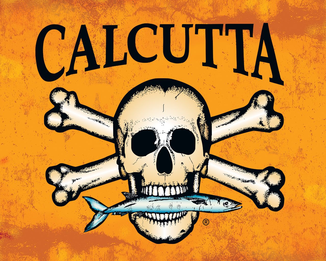 Calcutta Fishing Logo CALCUTTA Trucker Hat Cap Snapback Camo Skull