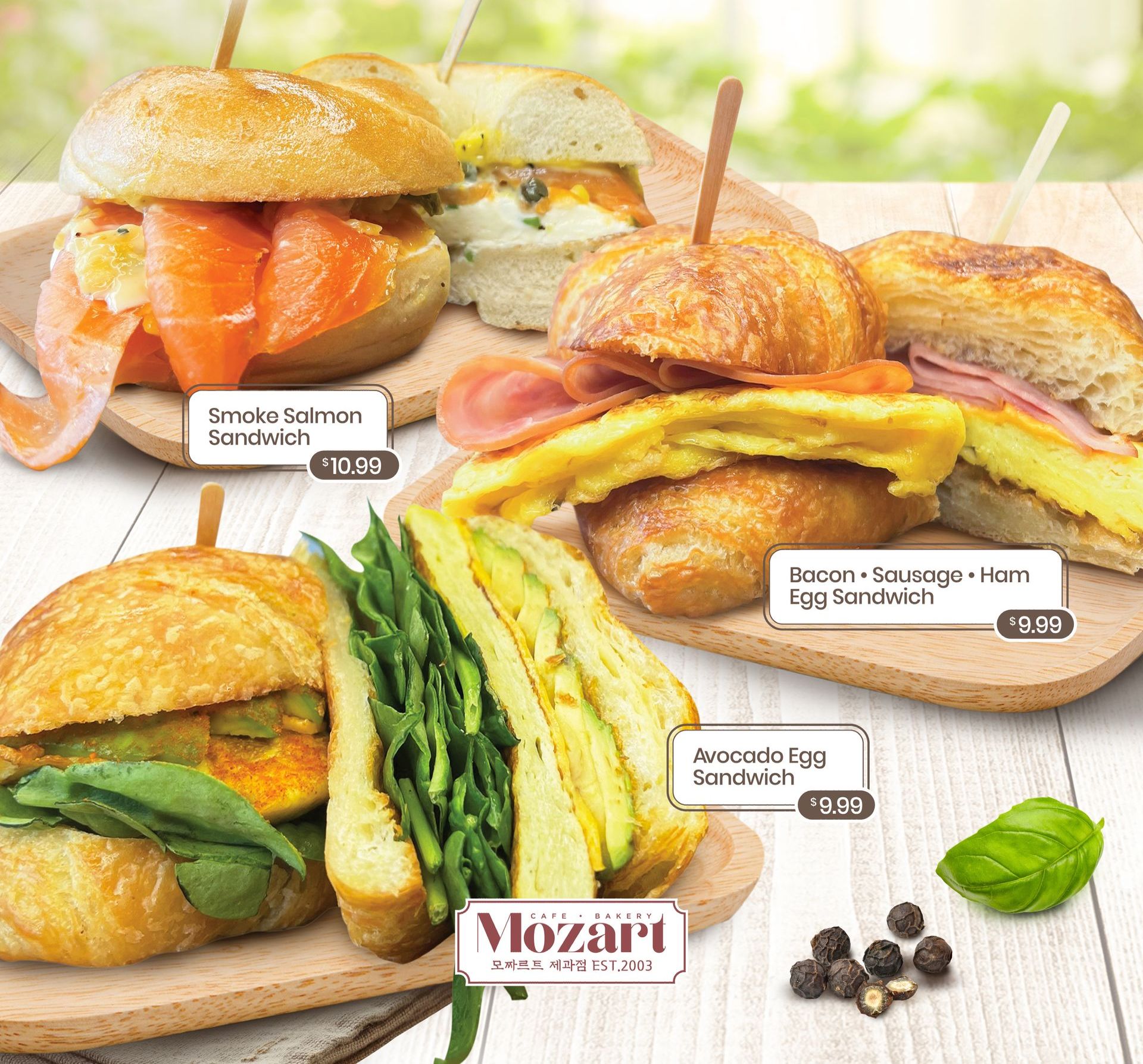 Menu | Mozart Bakery Cafe