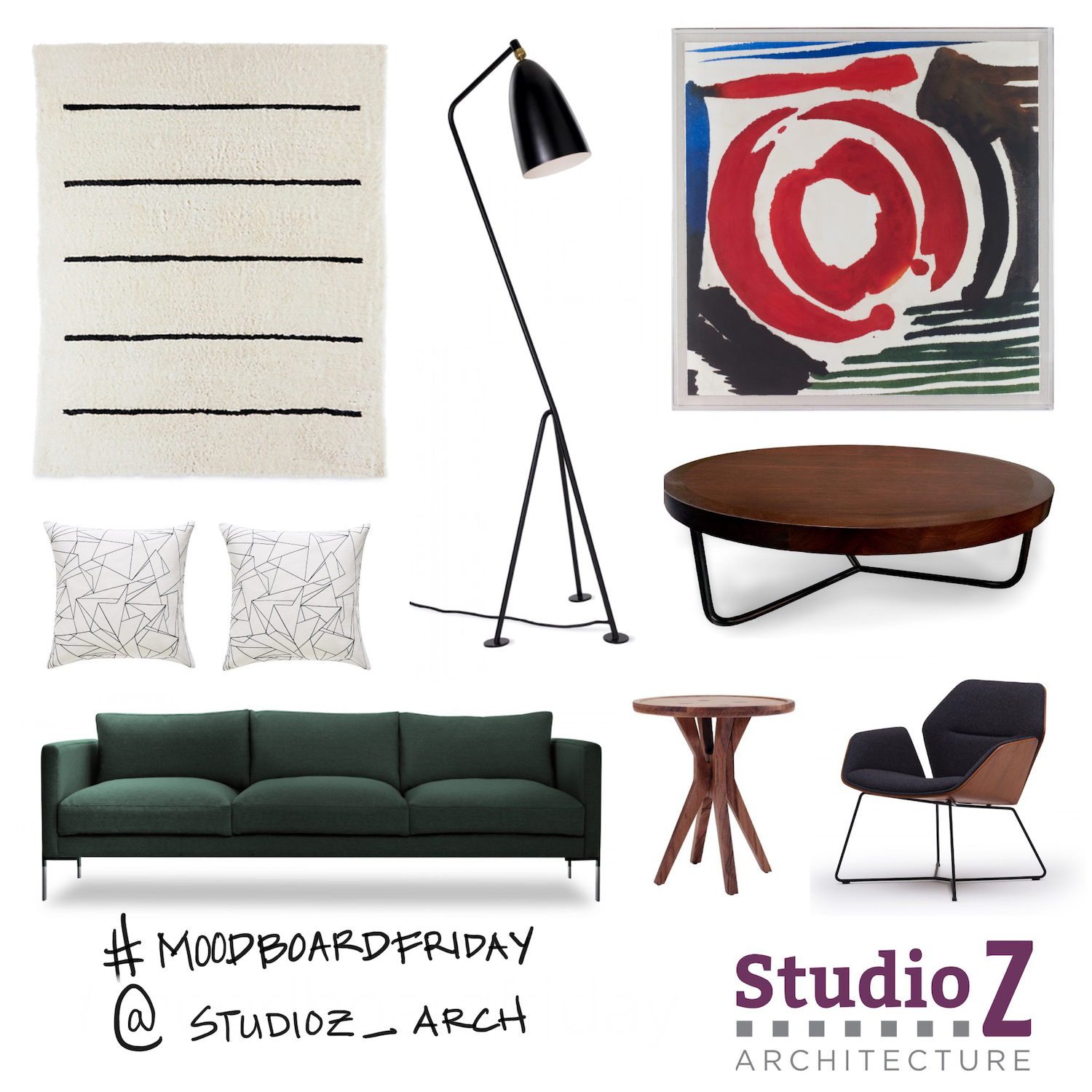 Mood boards for home design | Studio Z Architecture
