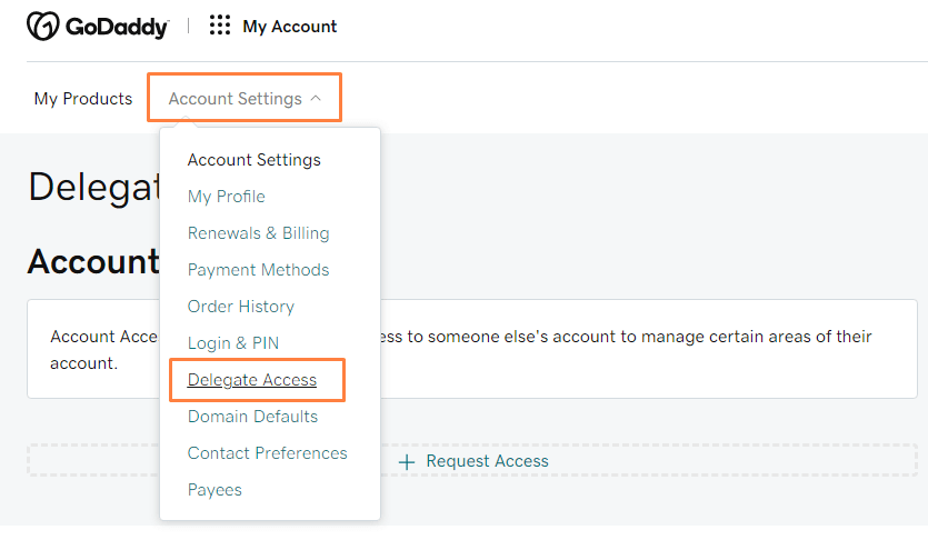 How To Give Another Person Domain Access To Your GoDaddy Account