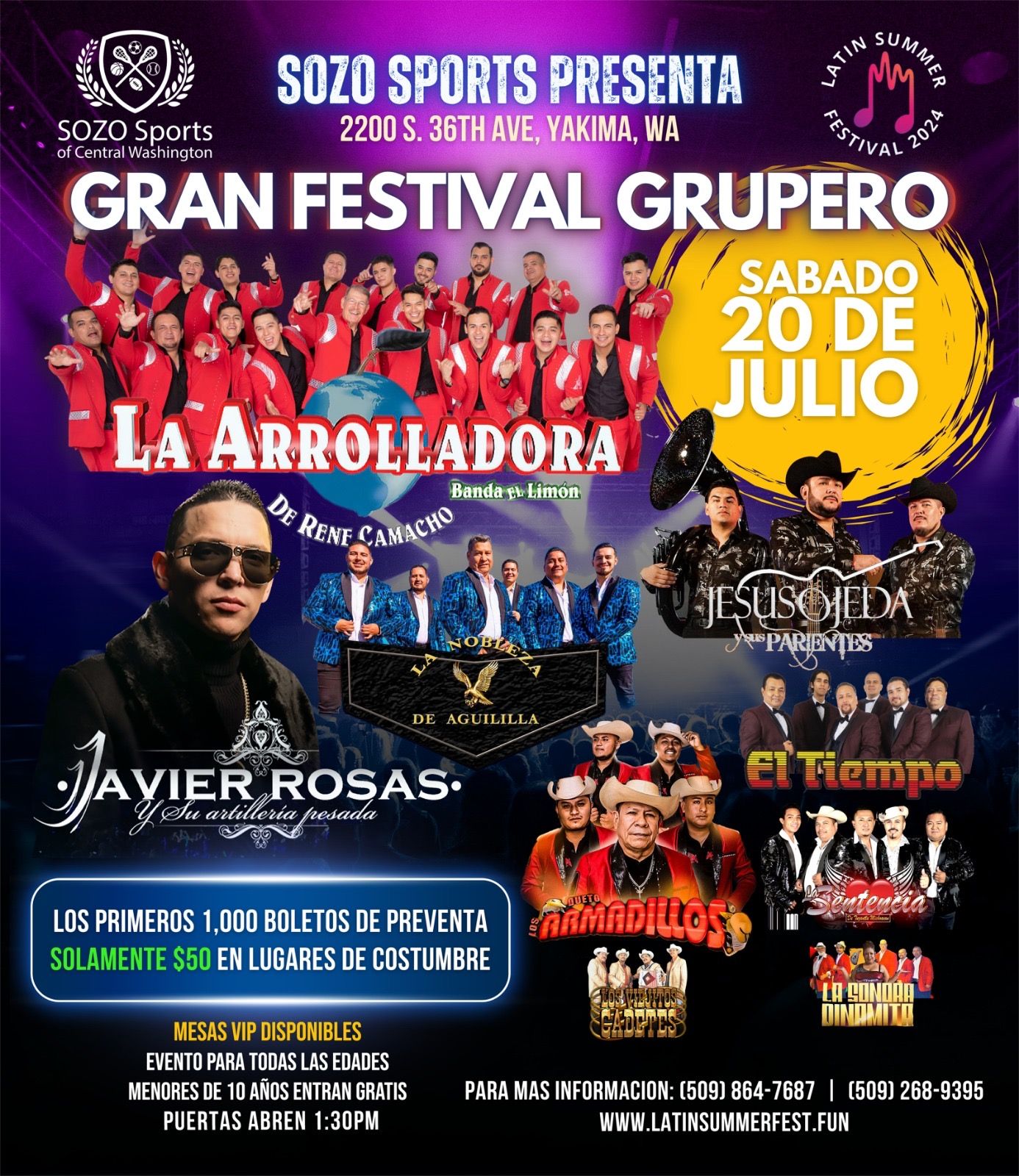 Annual Events at Sozo Sports Complex