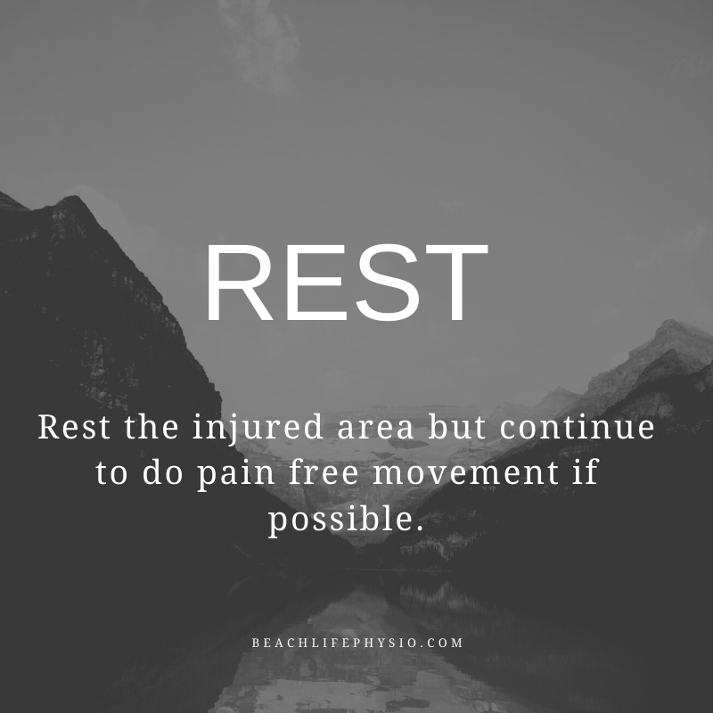 RICER - Acute Care of Soft Tissue Injuries