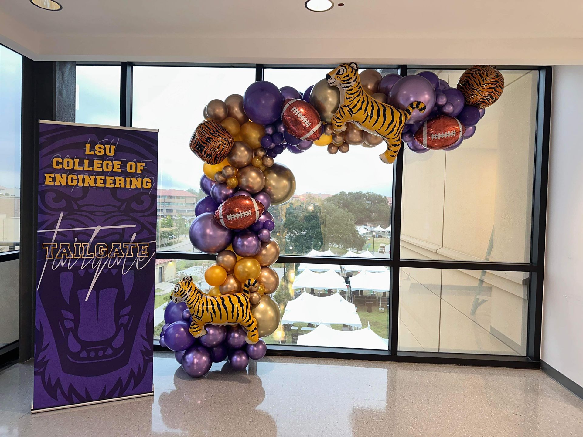 Let Animated Art Balloon Decor turn your LSU Tailgate tent into the ...