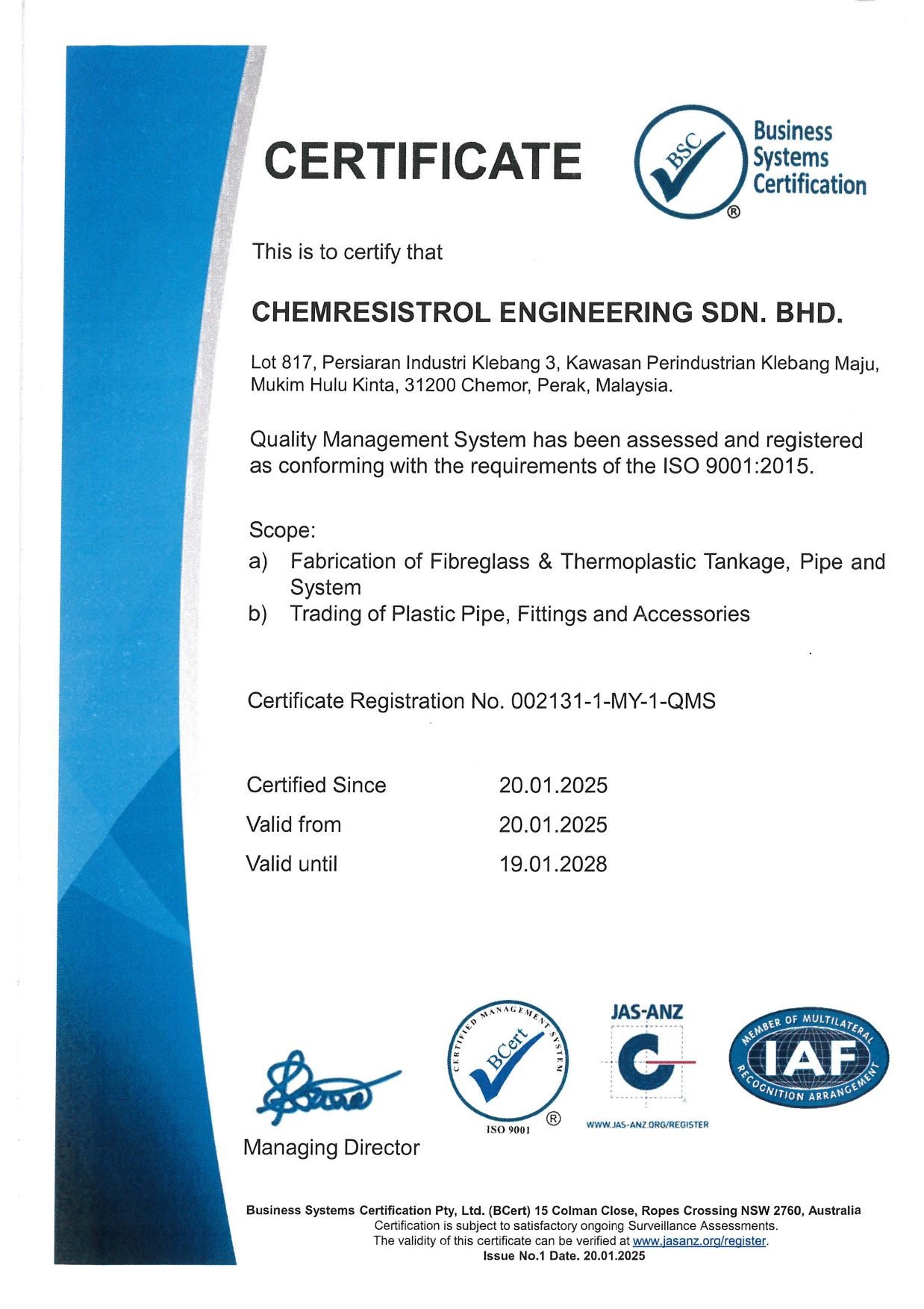 Specialized in Fiberglass Thermoplastics Products