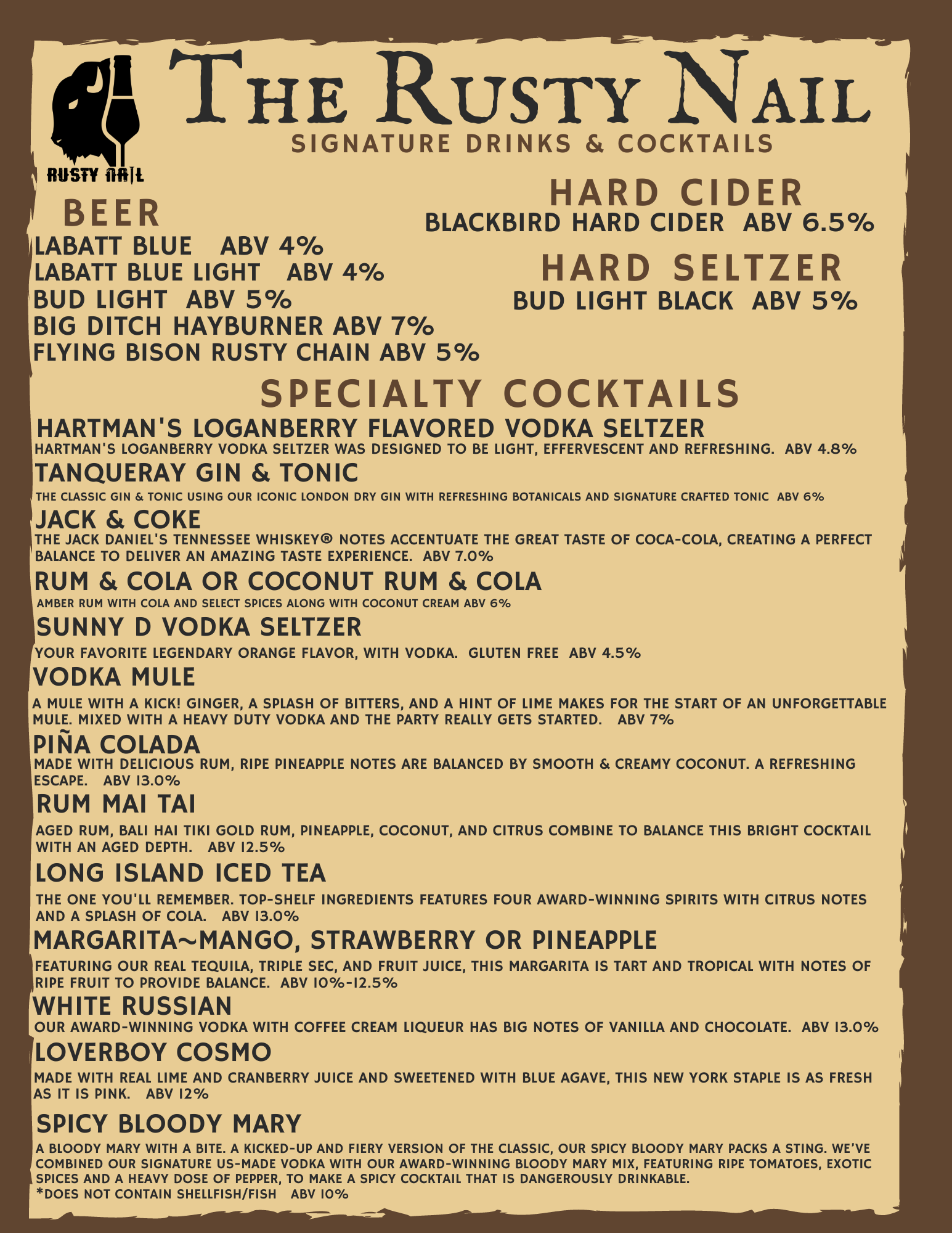 RUSTY NAIL | Rustic Buffalo Artisan Market