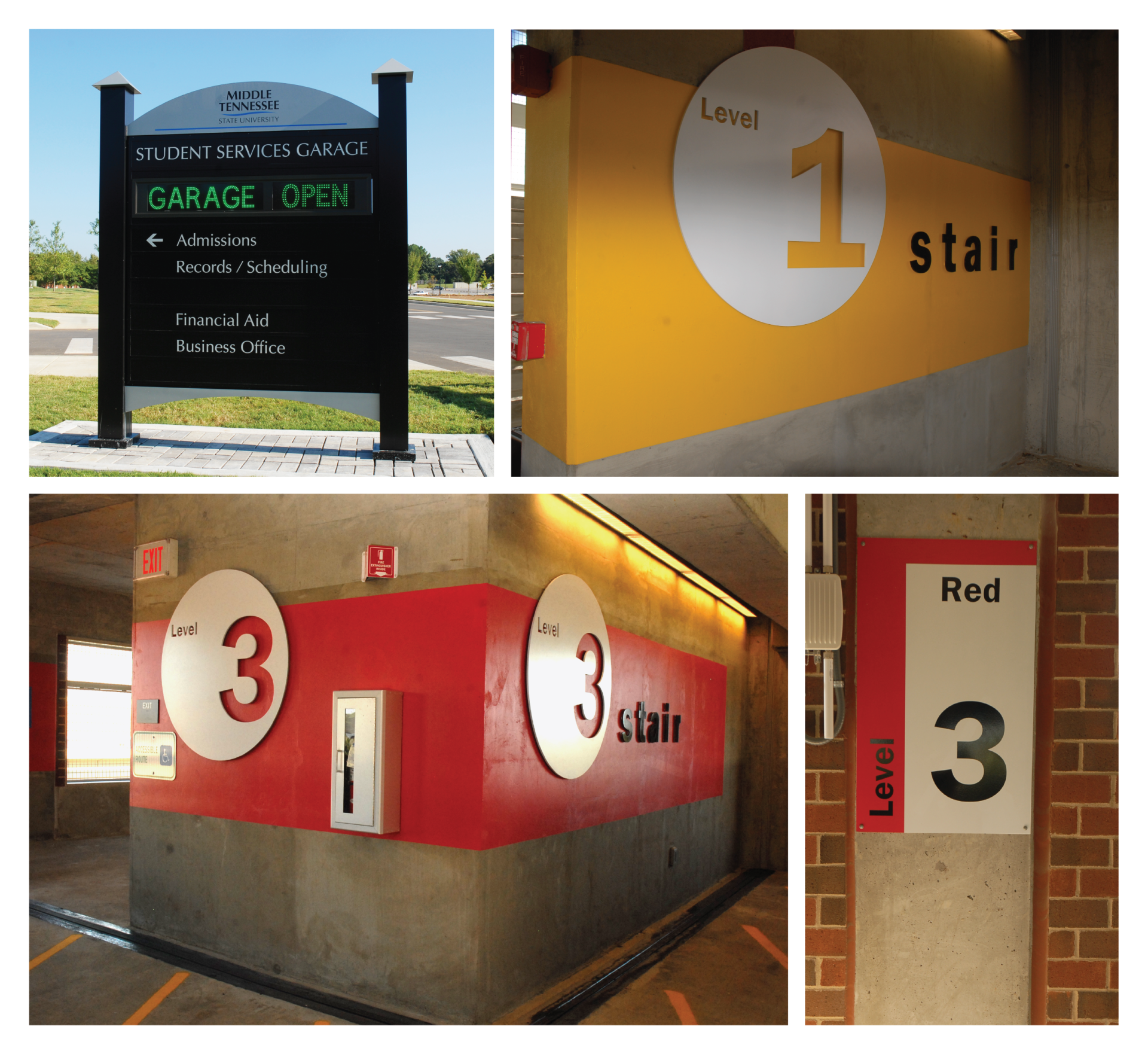 Parking Garage Signage | Signcraft USA | Sign Company in Nashville, TN