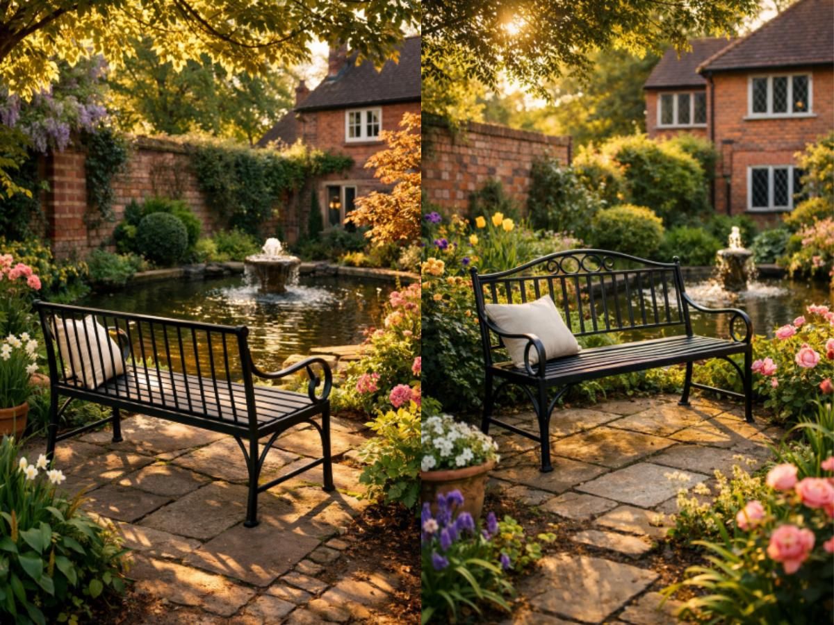 Metal Garden Benches Nottingham | Bespoke Outdoor Seating