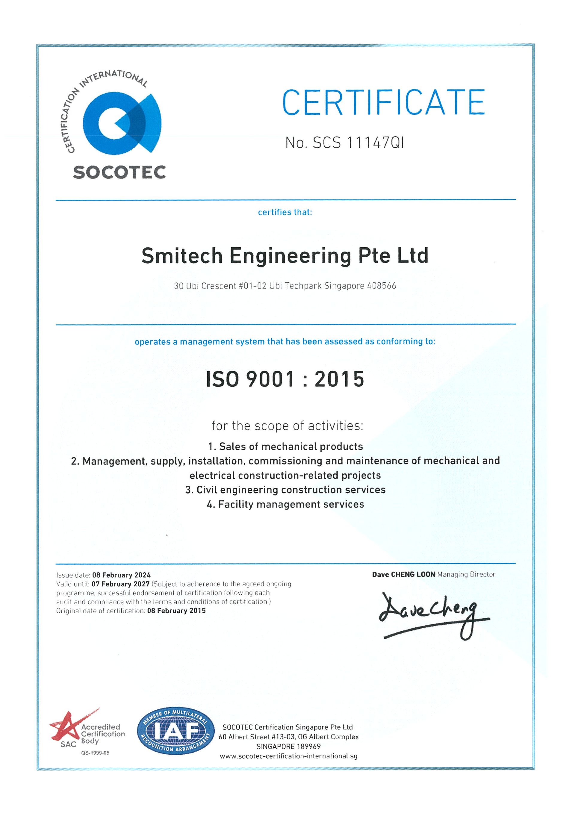 Smitech Engineering Pte Ltd