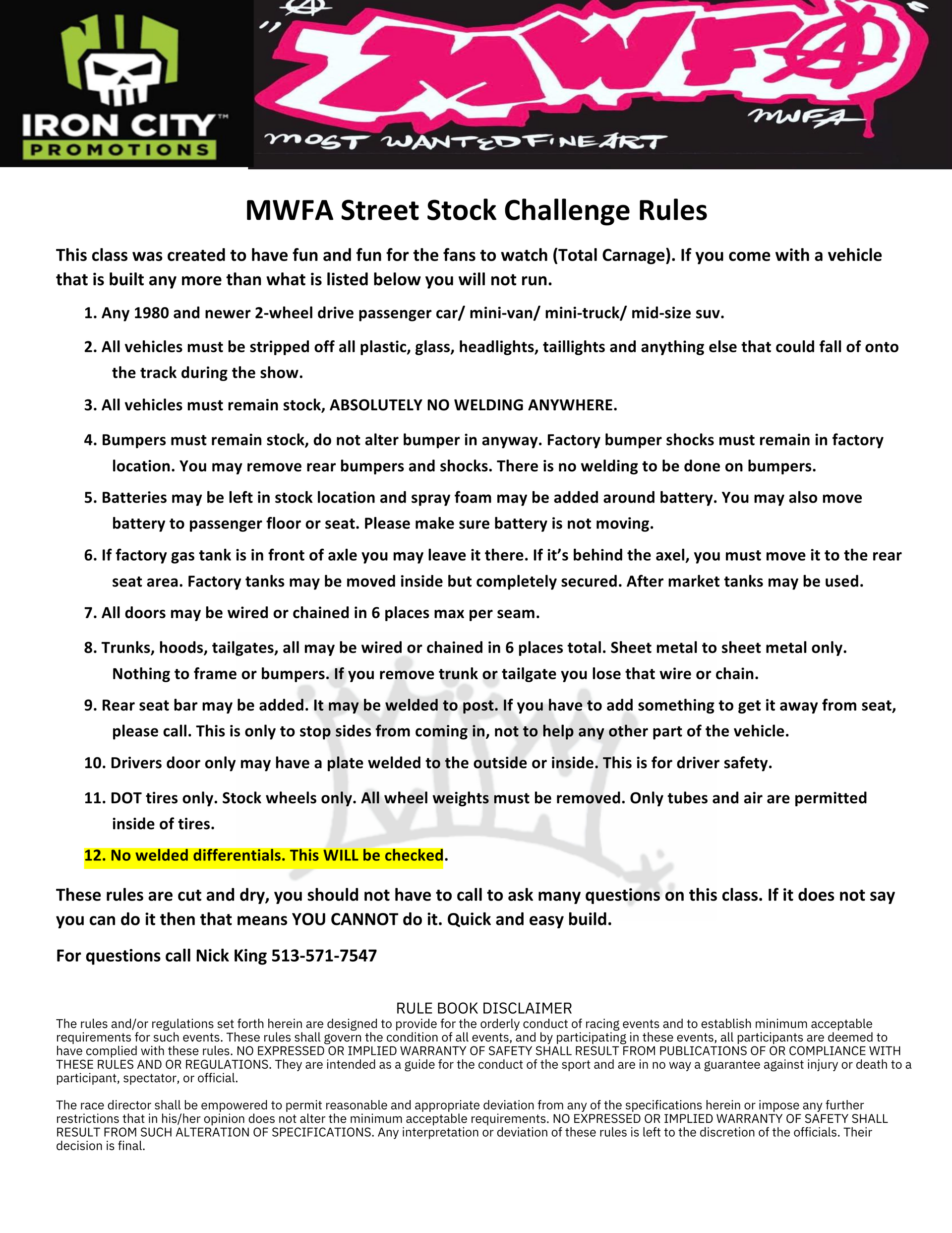 River City Rampage Rules - Toast Promotions