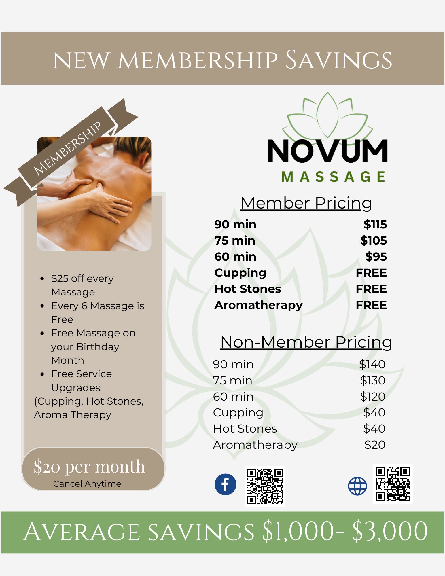 Book A Massage Appointment | Novum Massage