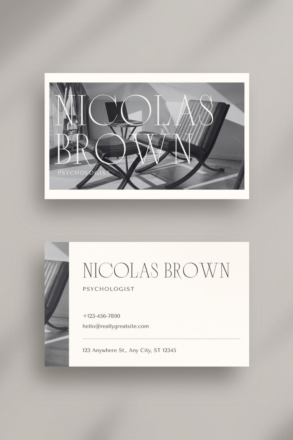 10 Therapist and mental health business card design ideas