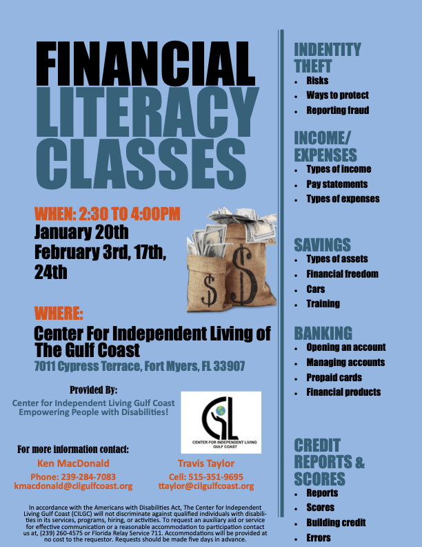 Empower Your Money with Financial Literacy Classes at CIL Gulf Coast