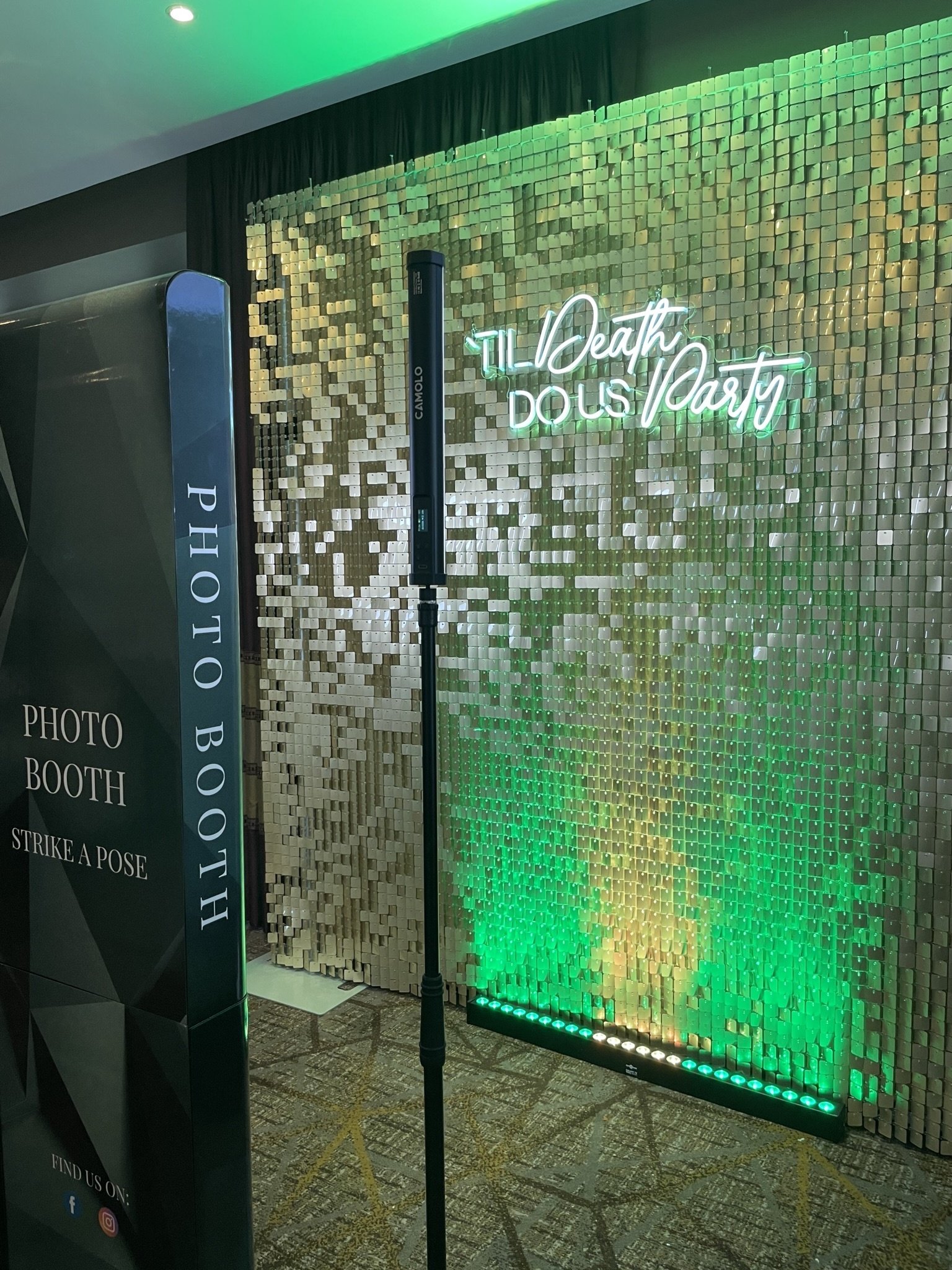 Sequin Shimmer Wall Hire - Party Delights Photo Booth