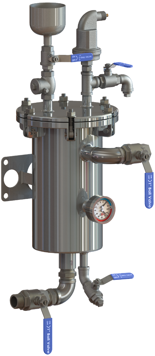 Filter Pot Mini | Stainless Steel Side Stream Filter | Kernohan ...