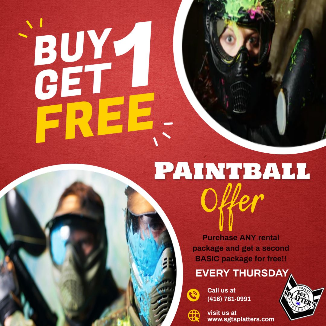 Sgt. Splatter's Project Paintball | Largest Indoor Paintball Toronto