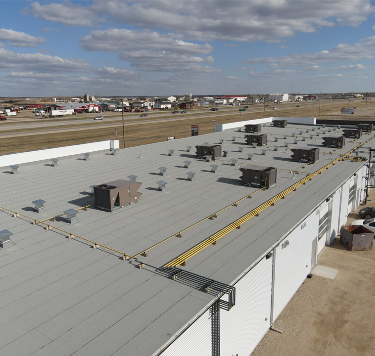 New Commercial Roof Installation in Blumenort, Manitoba | Racka Roofing