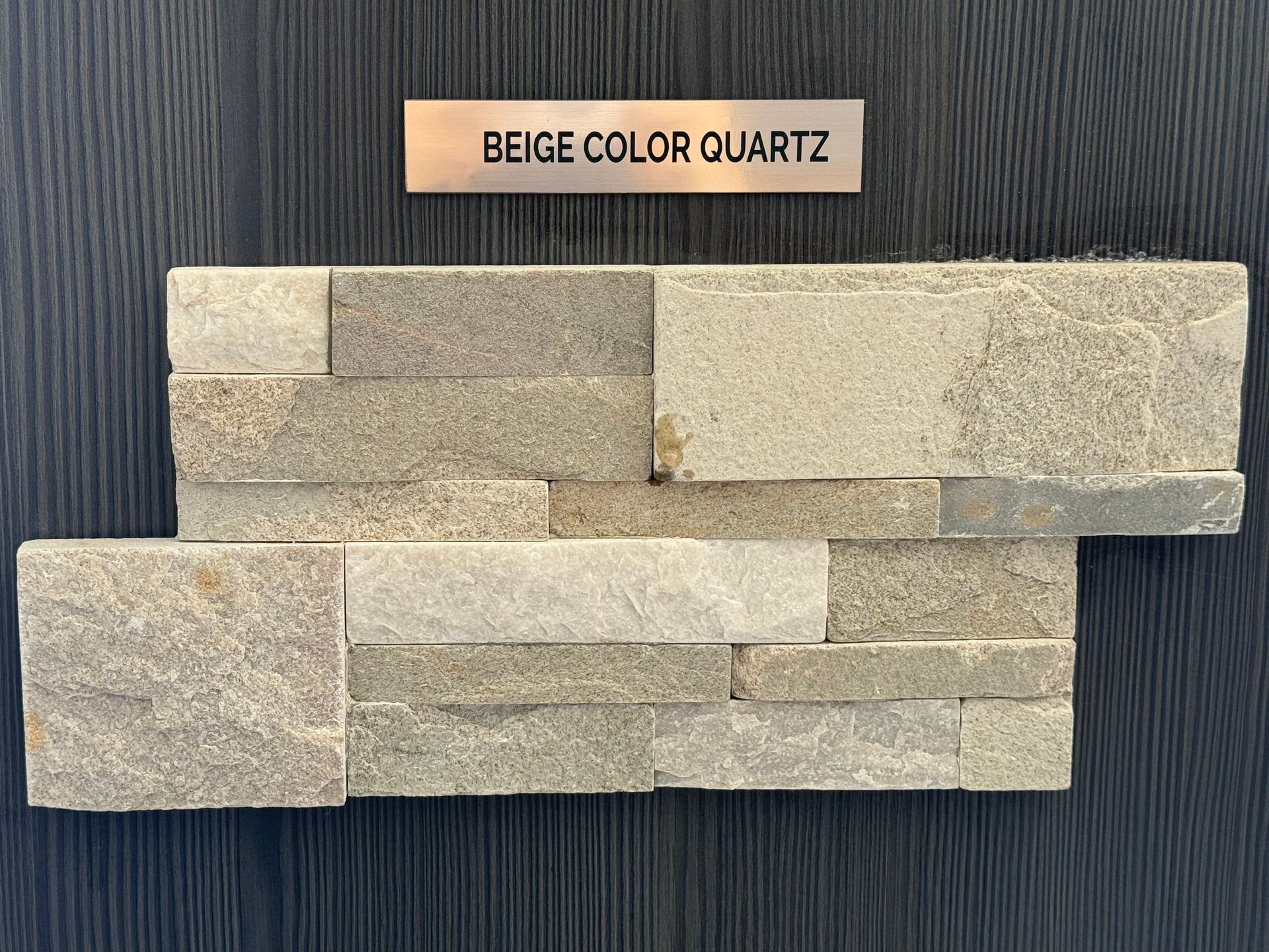 FACHALETA DE PIEDRA PREMIUM BEIGE COLOR QUARTZ