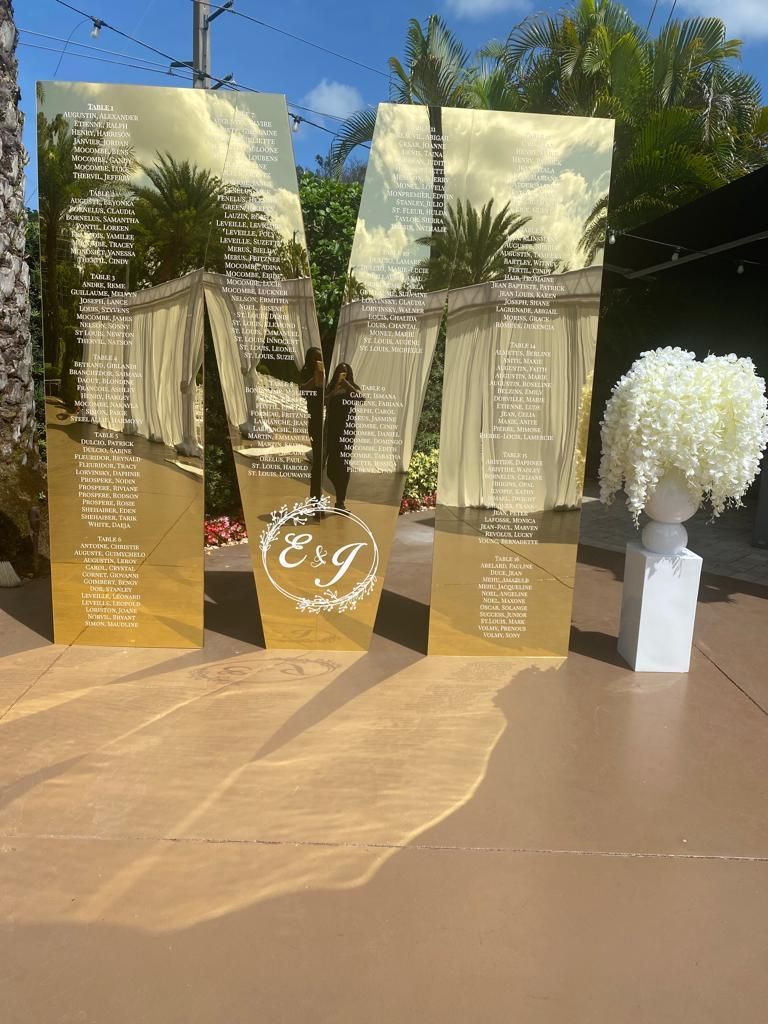 Custom Acrylic Seating Charts | MPE Event Group