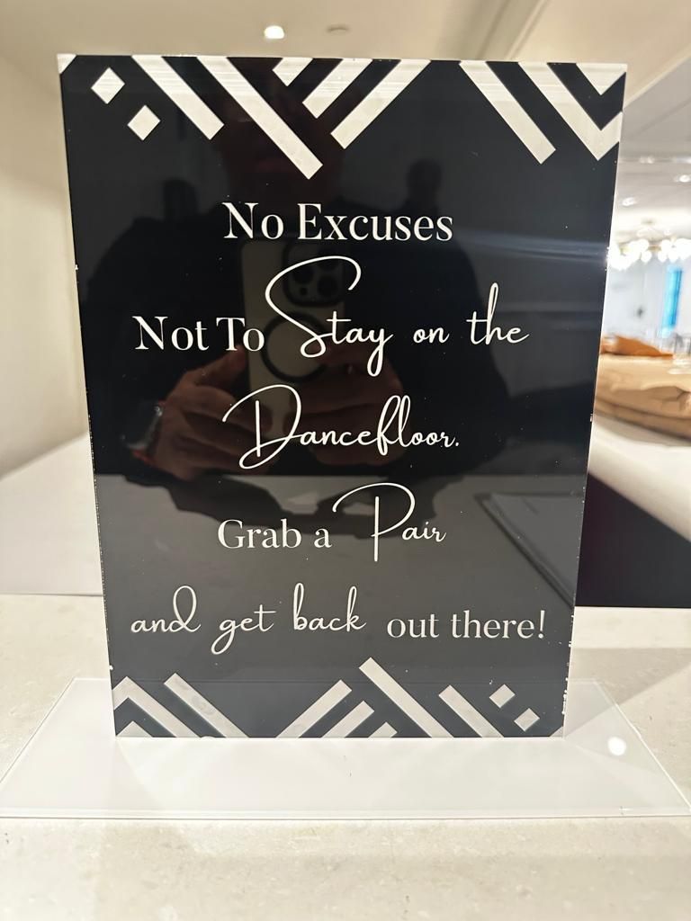 Custom Acrylic Menus | MPE Event Group