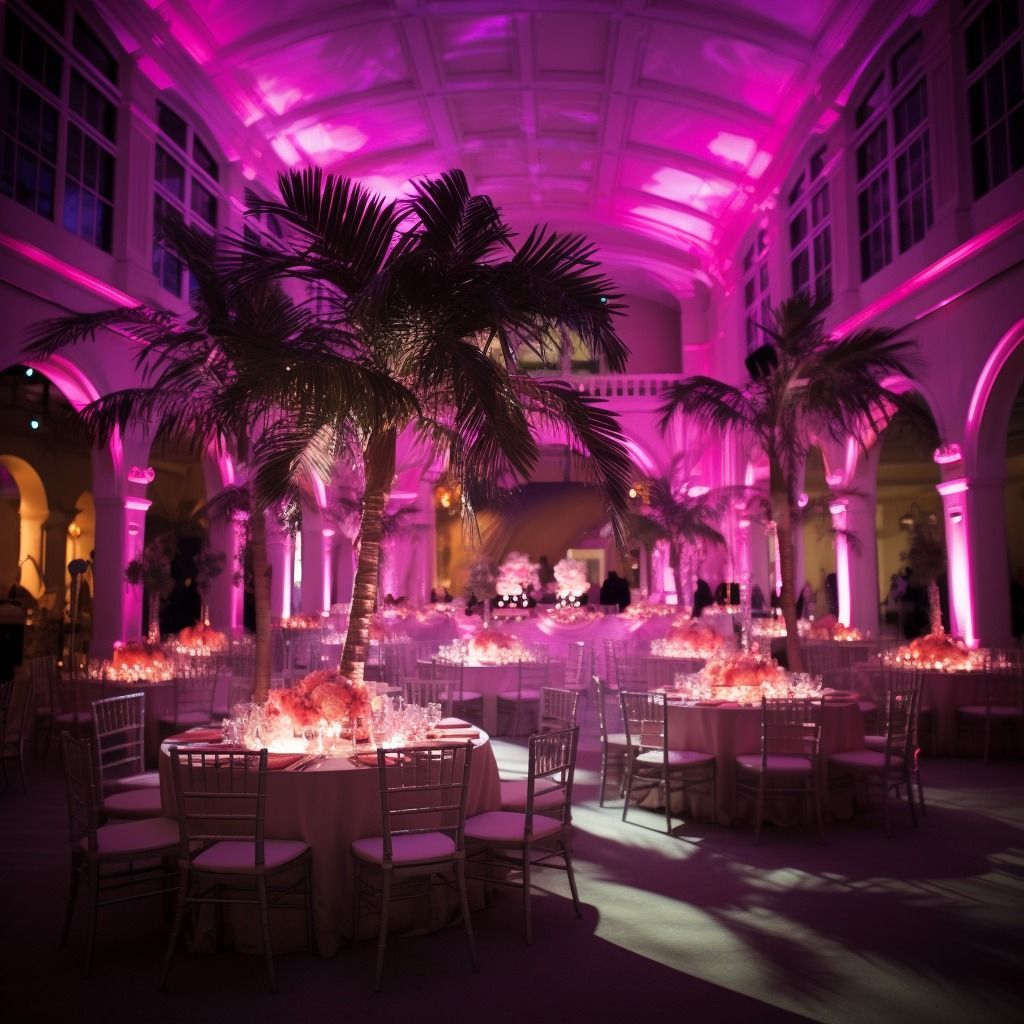 Wedding Event Lighting Production Company in Miami, Florida