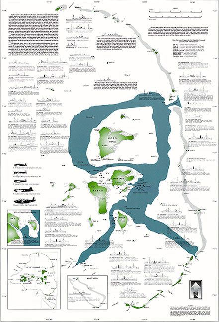 Truk Lagoon Wreck Divers Map