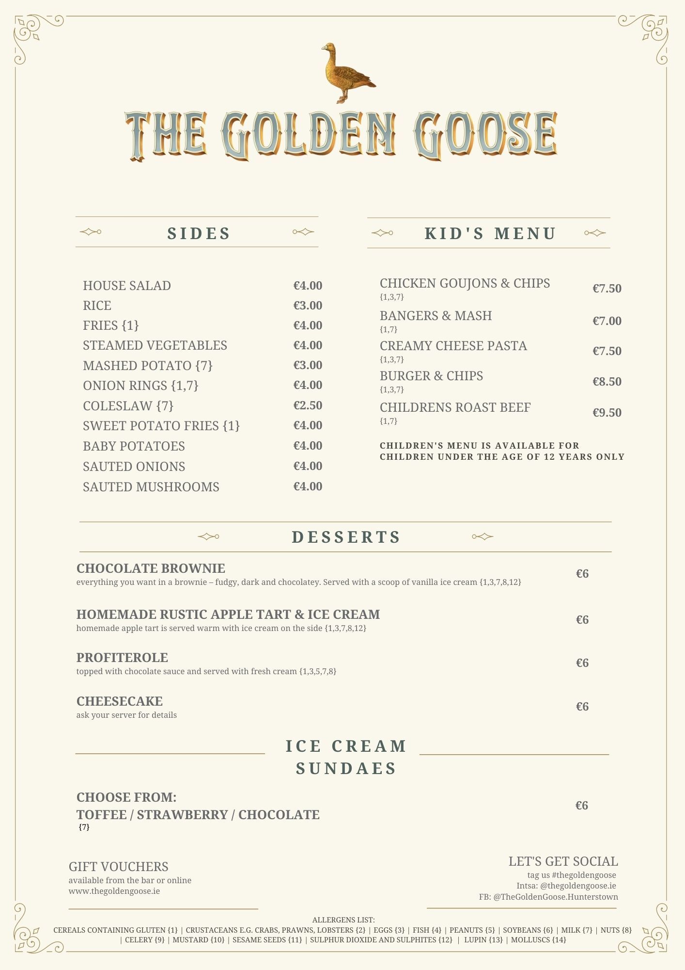 The Golden Goose Bar & Restaurant, Hunterstown, Co. Louth