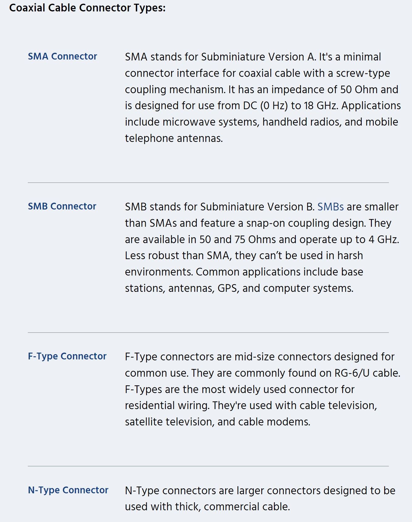 RF Cables & Connectors | AVR GLOBAL TECHNOLOGIES | San Marcos, CA
