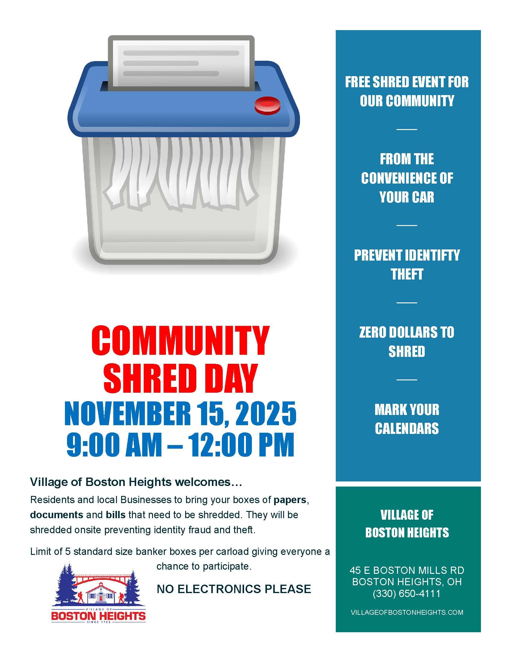 Community News & Events | The Village of Boston Heights