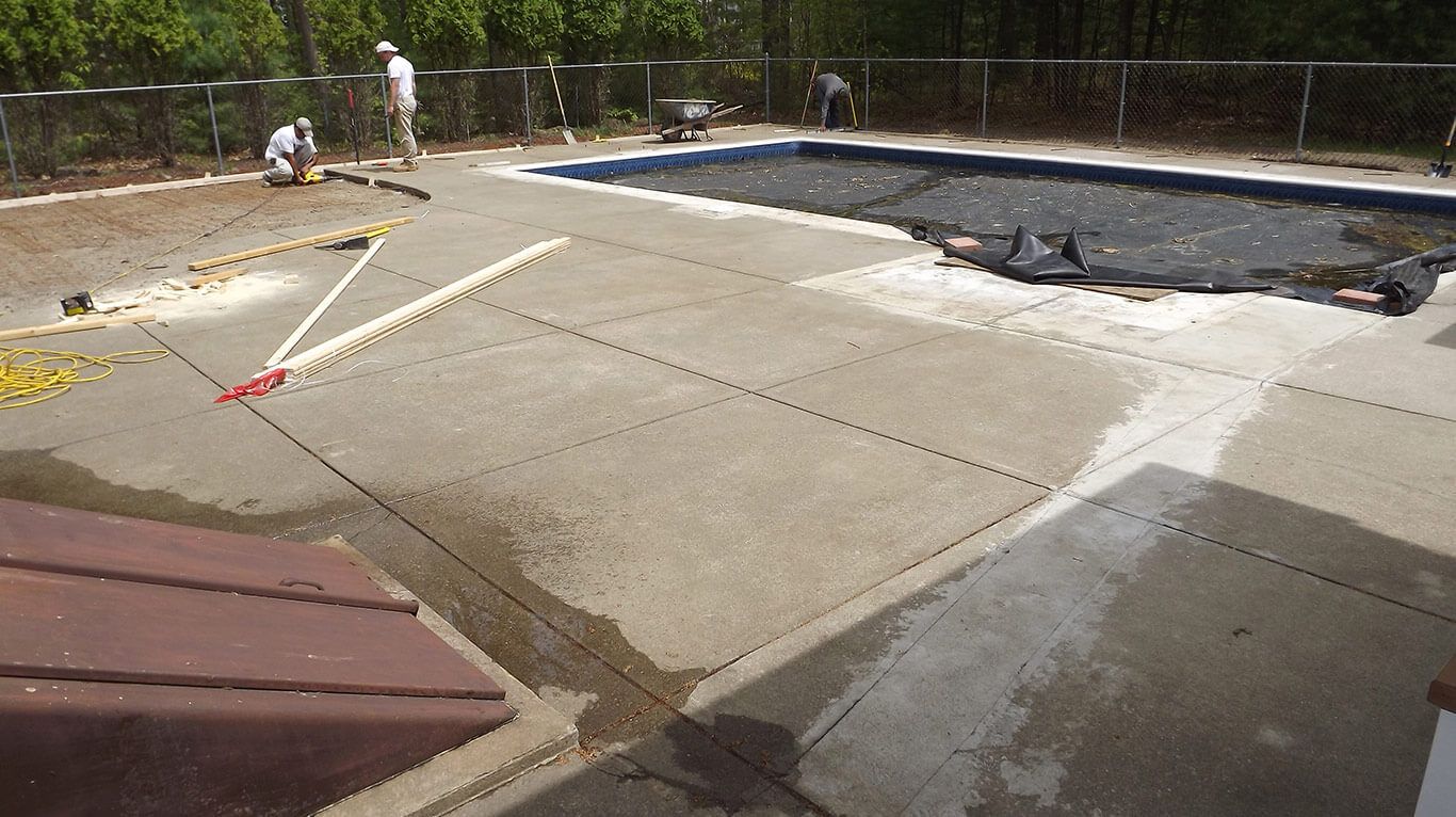 Decorative Concrete Spray Deck | Nashua, NH | GMS Decorative Concrete ...