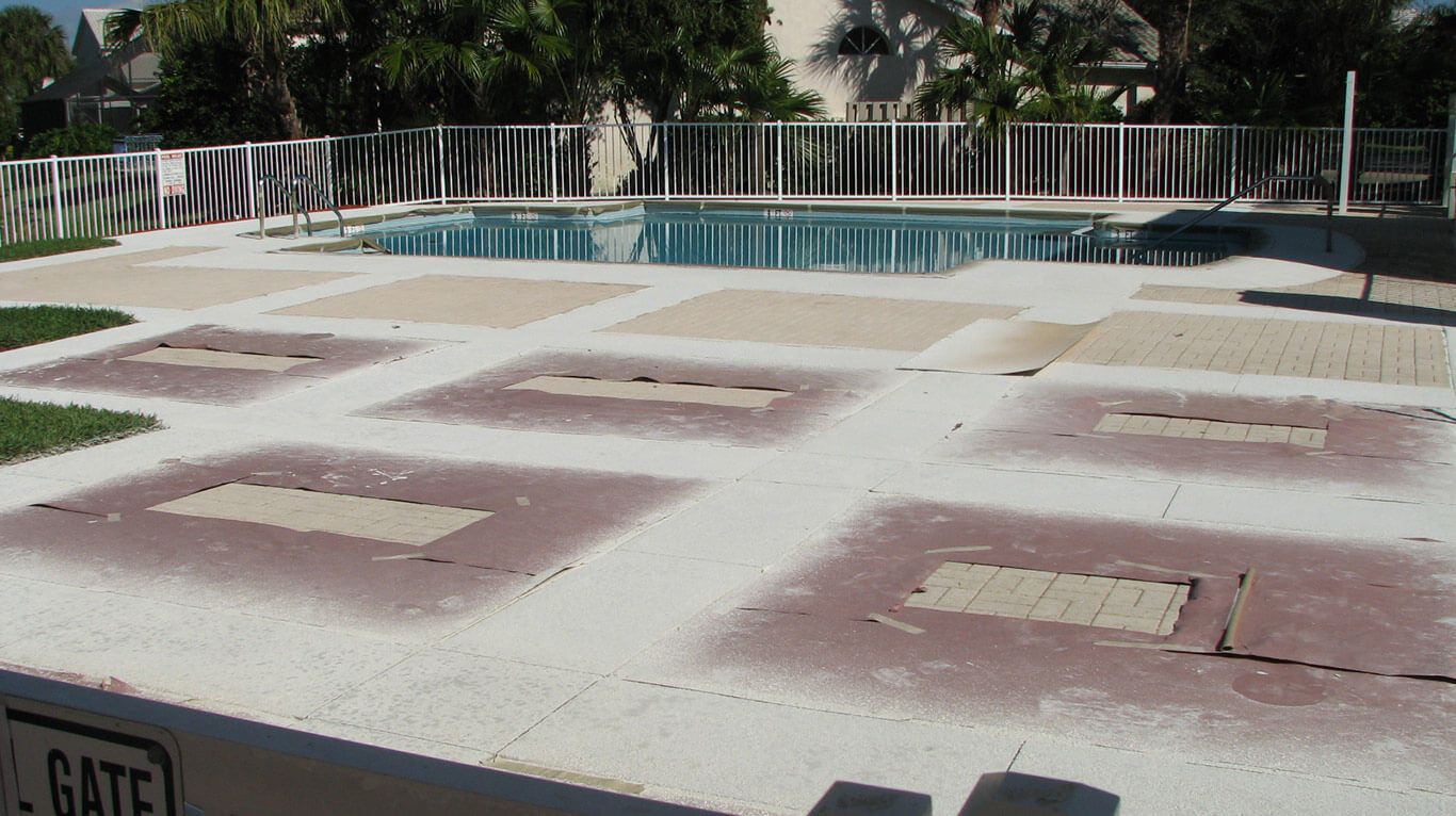 Decorative Concrete Spray Deck | Nashua, NH | GMS Decorative Concrete ...