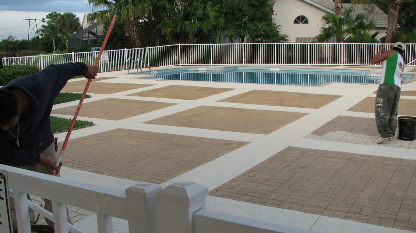 Decorative Concrete Spray Deck | Nashua, NH | GMS Decorative Concrete ...