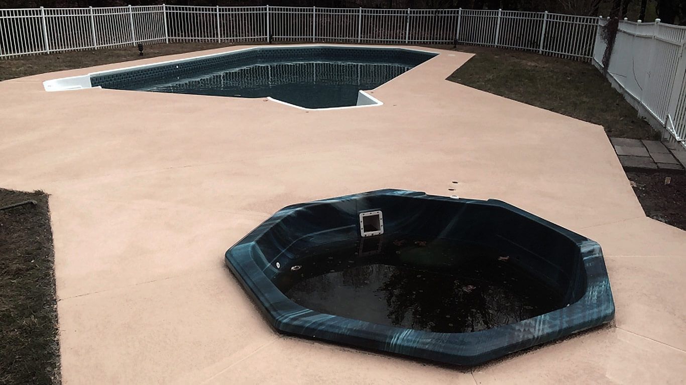 Decorative Concrete Spray Deck | Nashua, NH | GMS Decorative Concrete ...