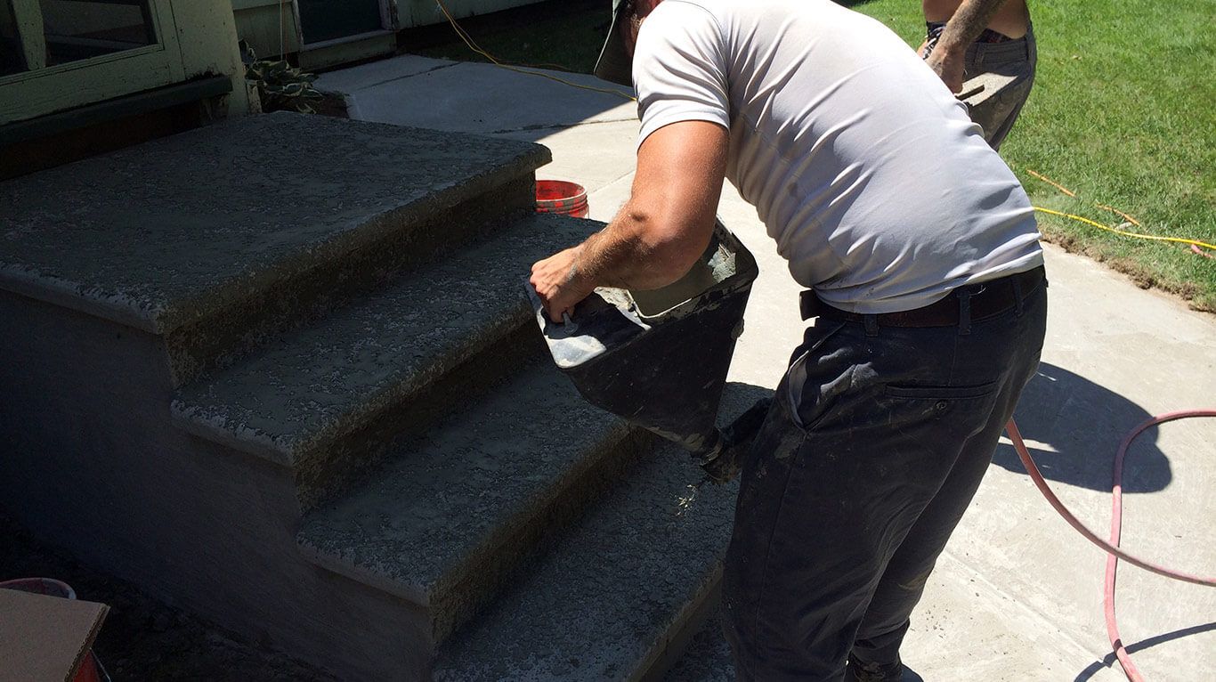 Decorative Concrete Spray Deck | Nashua, NH | GMS Decorative Concrete ...