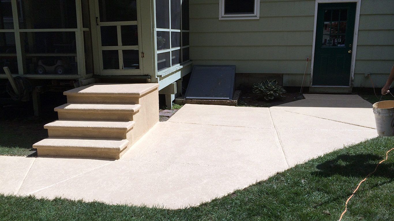 Decorative Concrete Spray Deck | Nashua, NH | GMS Decorative Concrete ...