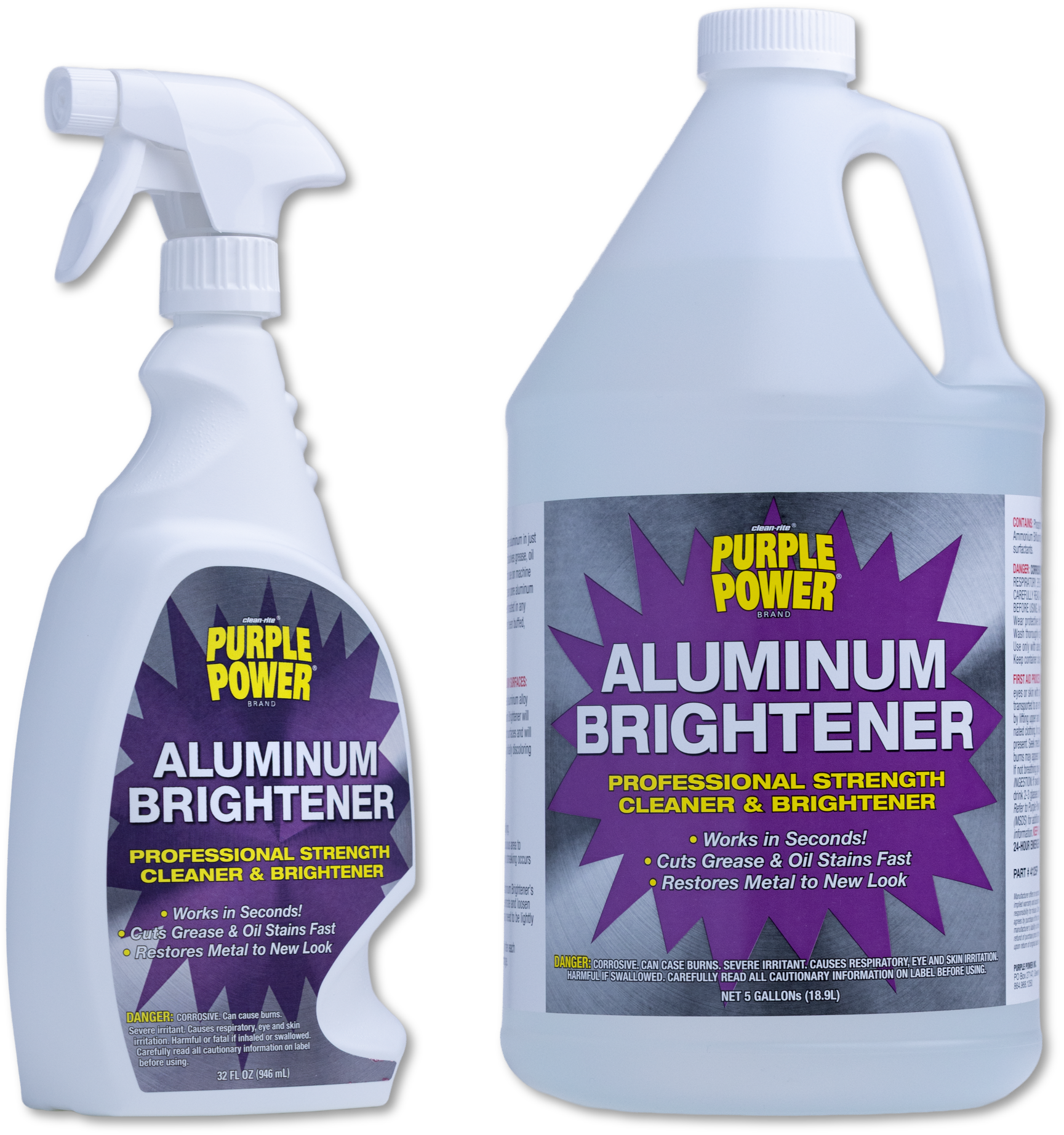 Purple Power Aluminum Brightener