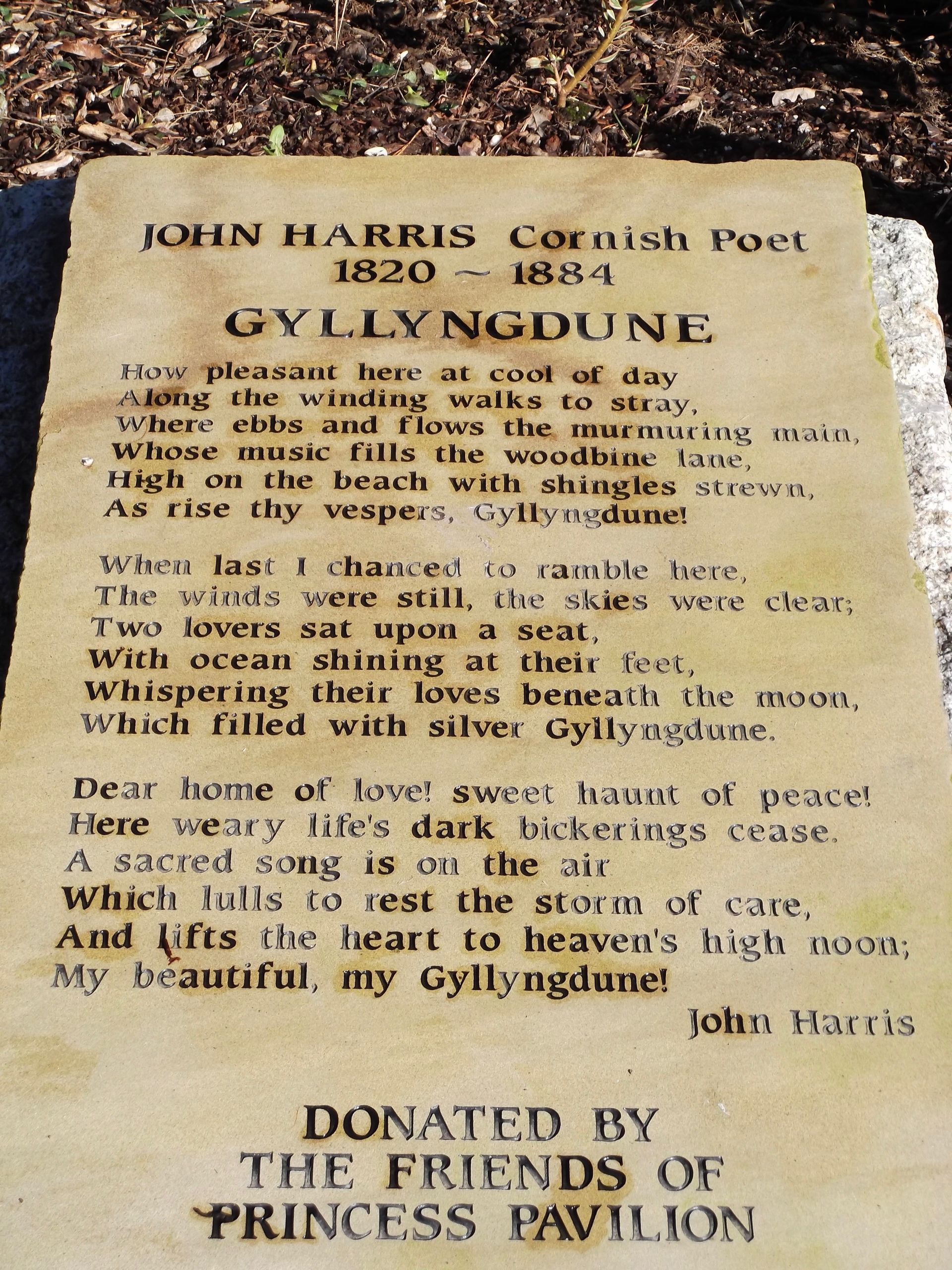 Welcome to the Official Website of the John Harris Society, Cornwall