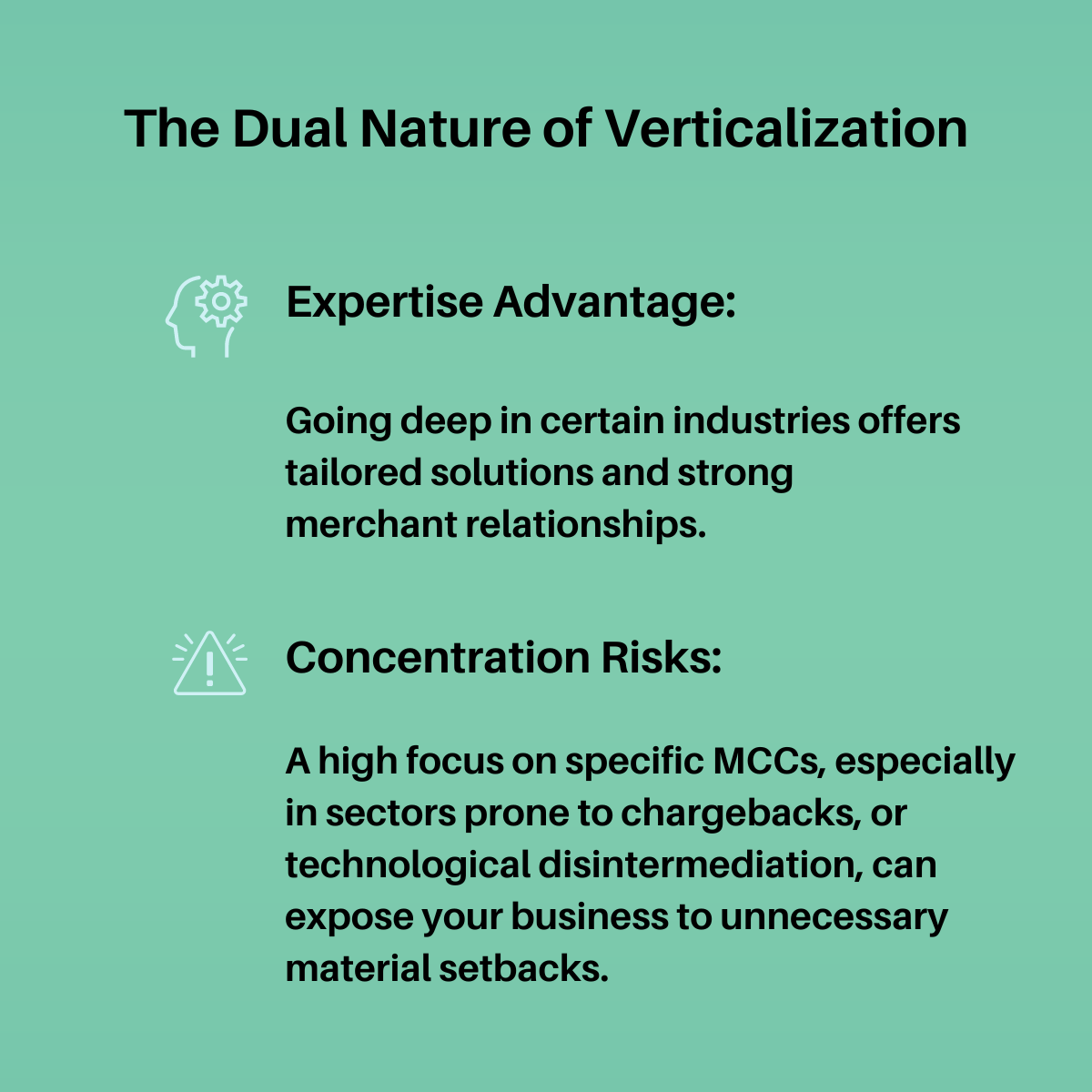 The Duality of Verticalization in Merchant Portfolio Management