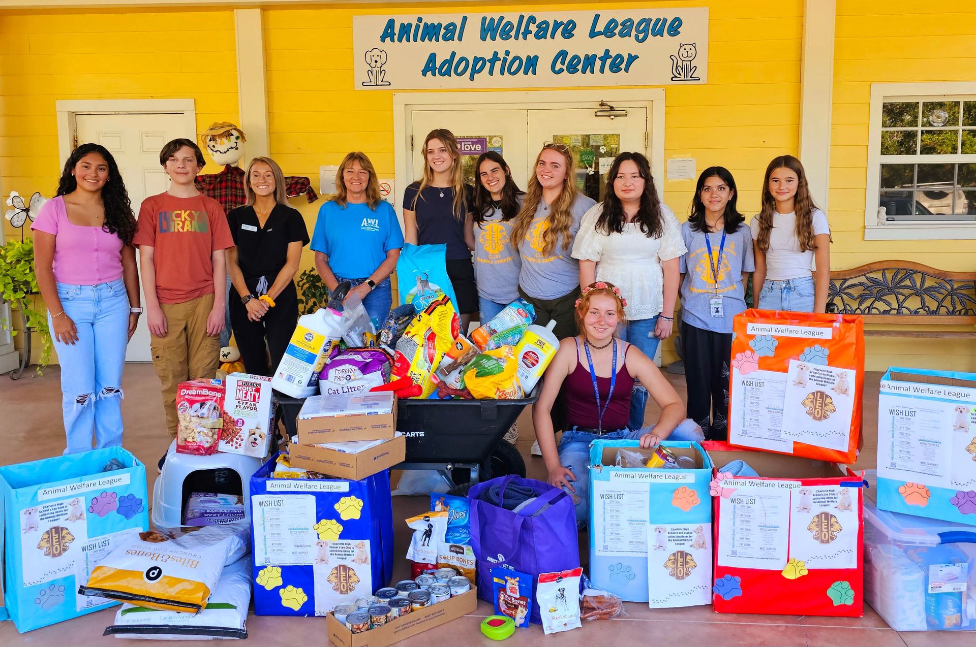 CHARLOTTE HIGH SCHOOL’S LEO CLUB MAKES HUGE DONATION TO THE ANIMAL ...