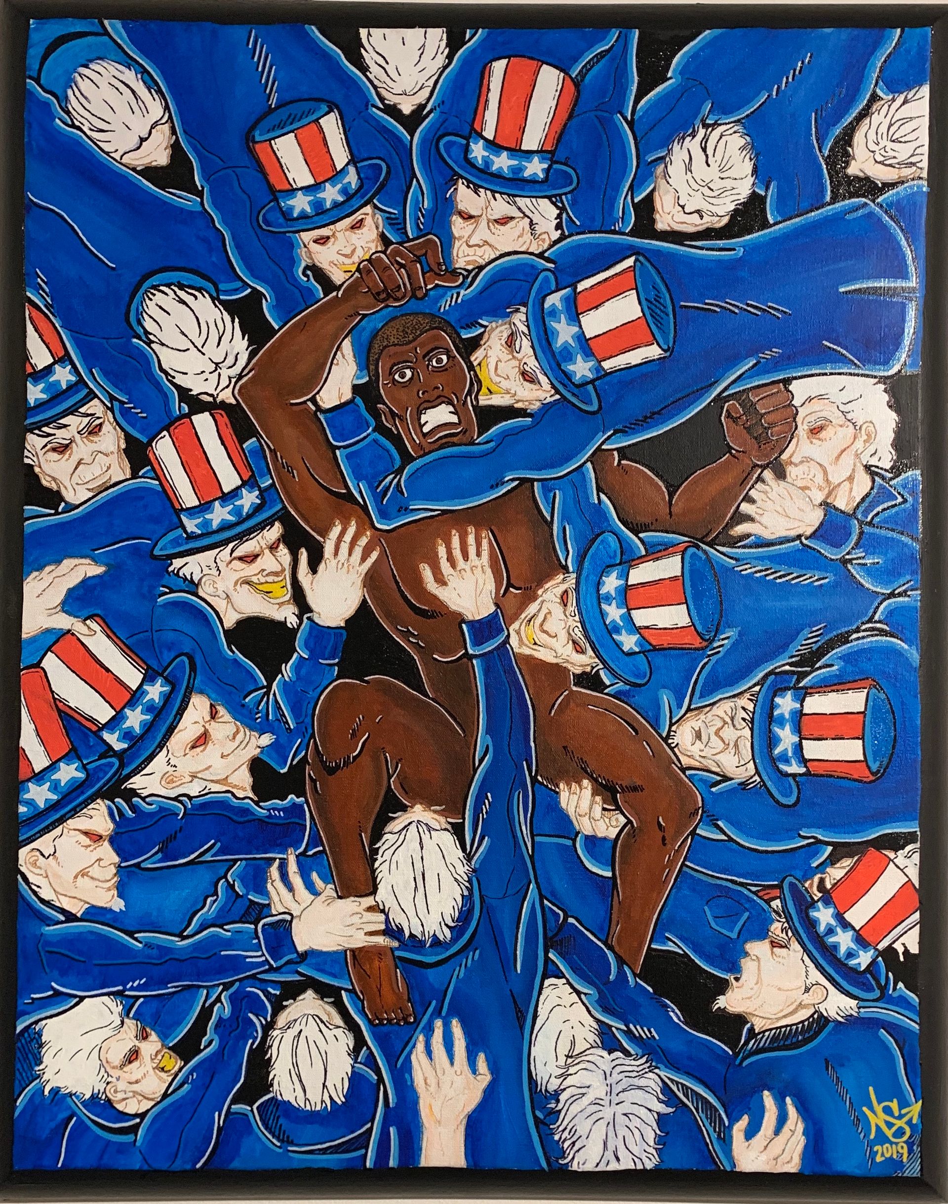 Political Art by Nelson Host Santiago | Artist Painter