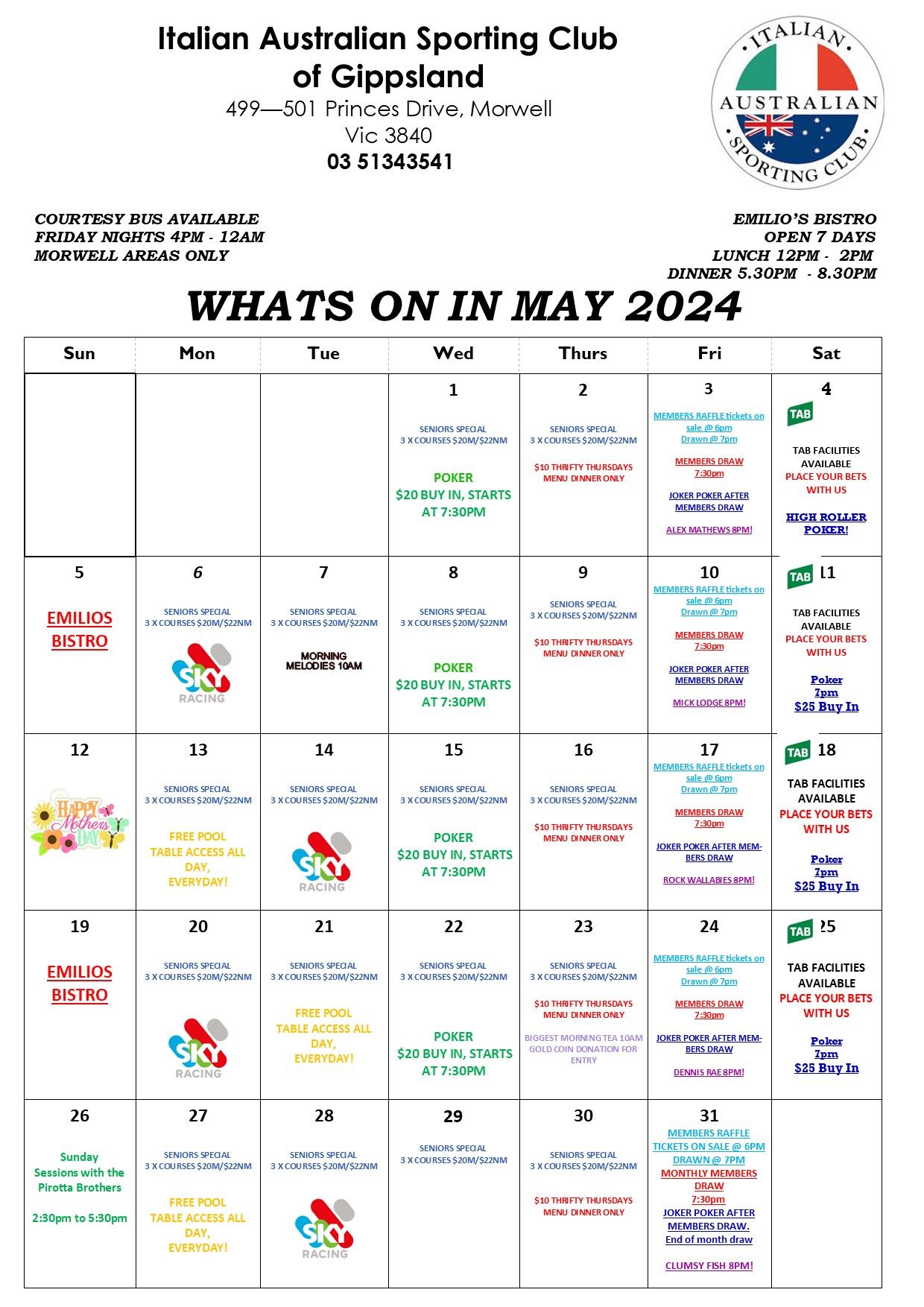 Entertainment | Morwell, VIC | The Italian Australian Club