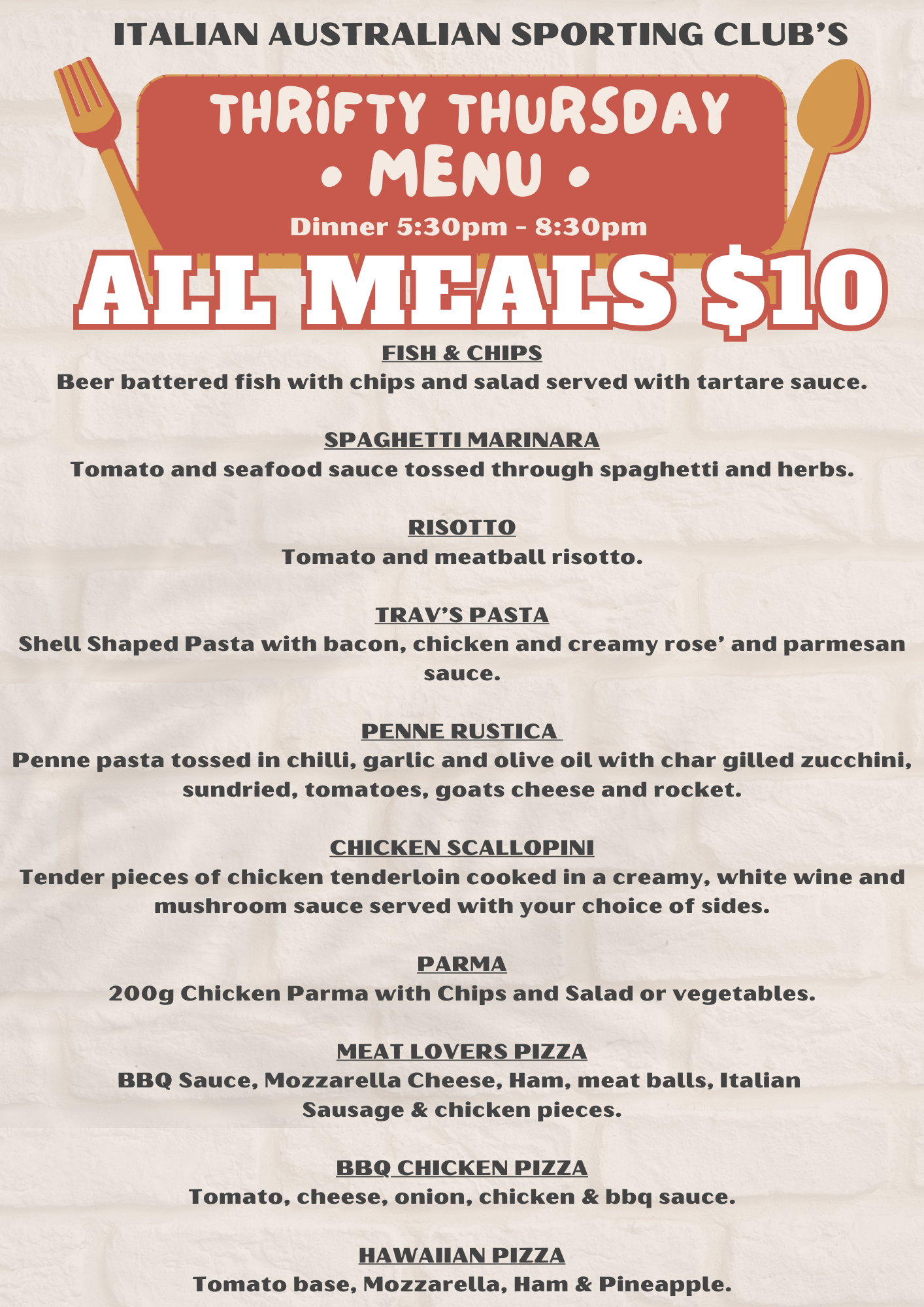 Bistro | Morwell, VIC | The Italian Australian Club