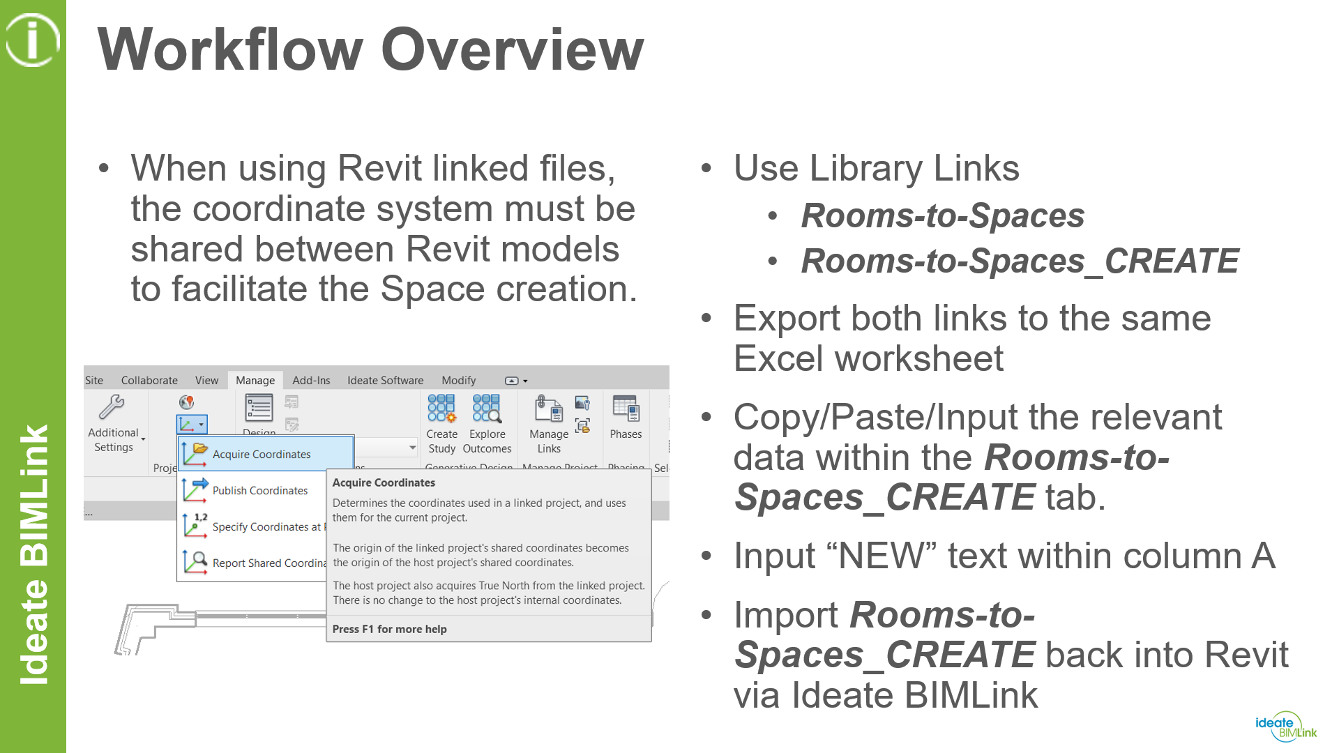 Create MEP Space Information from Architectural Room Information