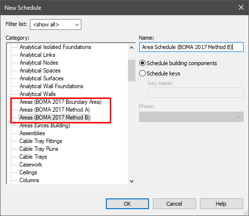 Ideate BIMLink: BOMA Calculations