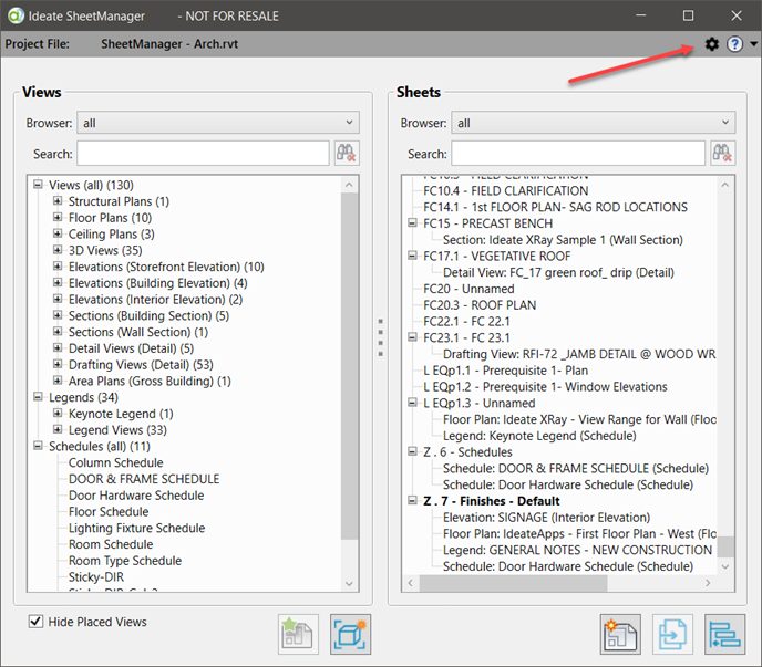 Manage The Placement Of Views On Sheets With Ideate Sheetmanager 7250