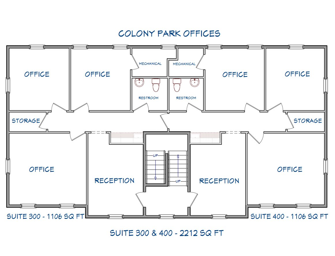 Floor Plans of our Atlanta office condos