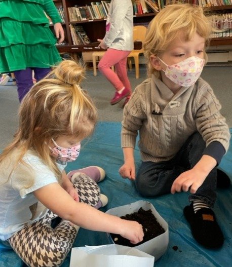 Students Plant Seeds as Part of Schoolyard Habitat Program
