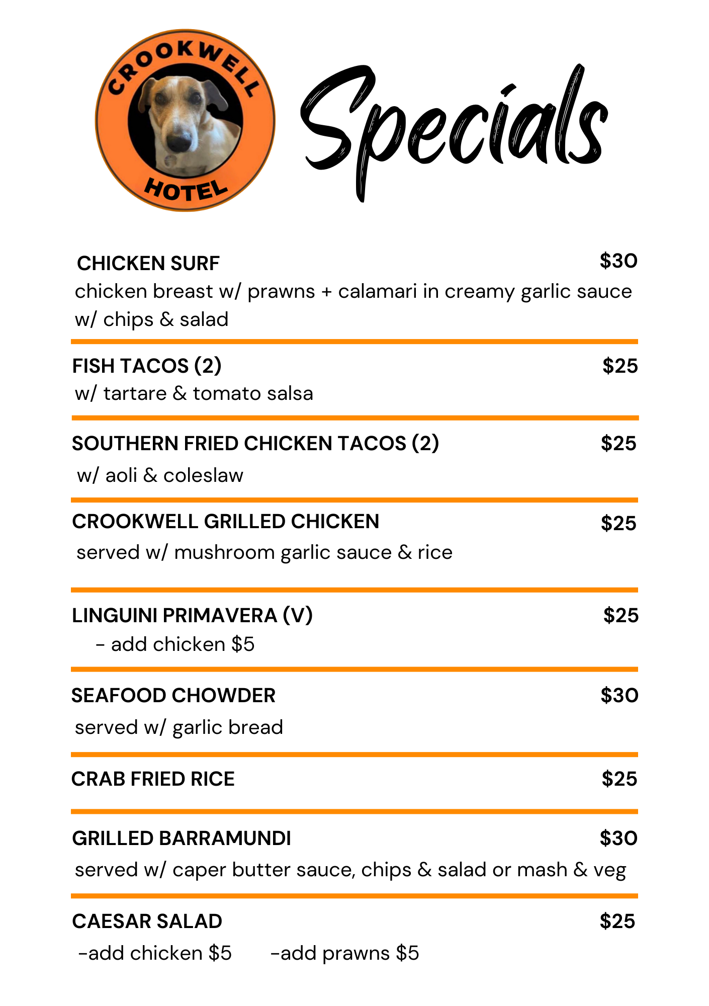 Crookwell Bar and Bistro Right in The Centre of Town