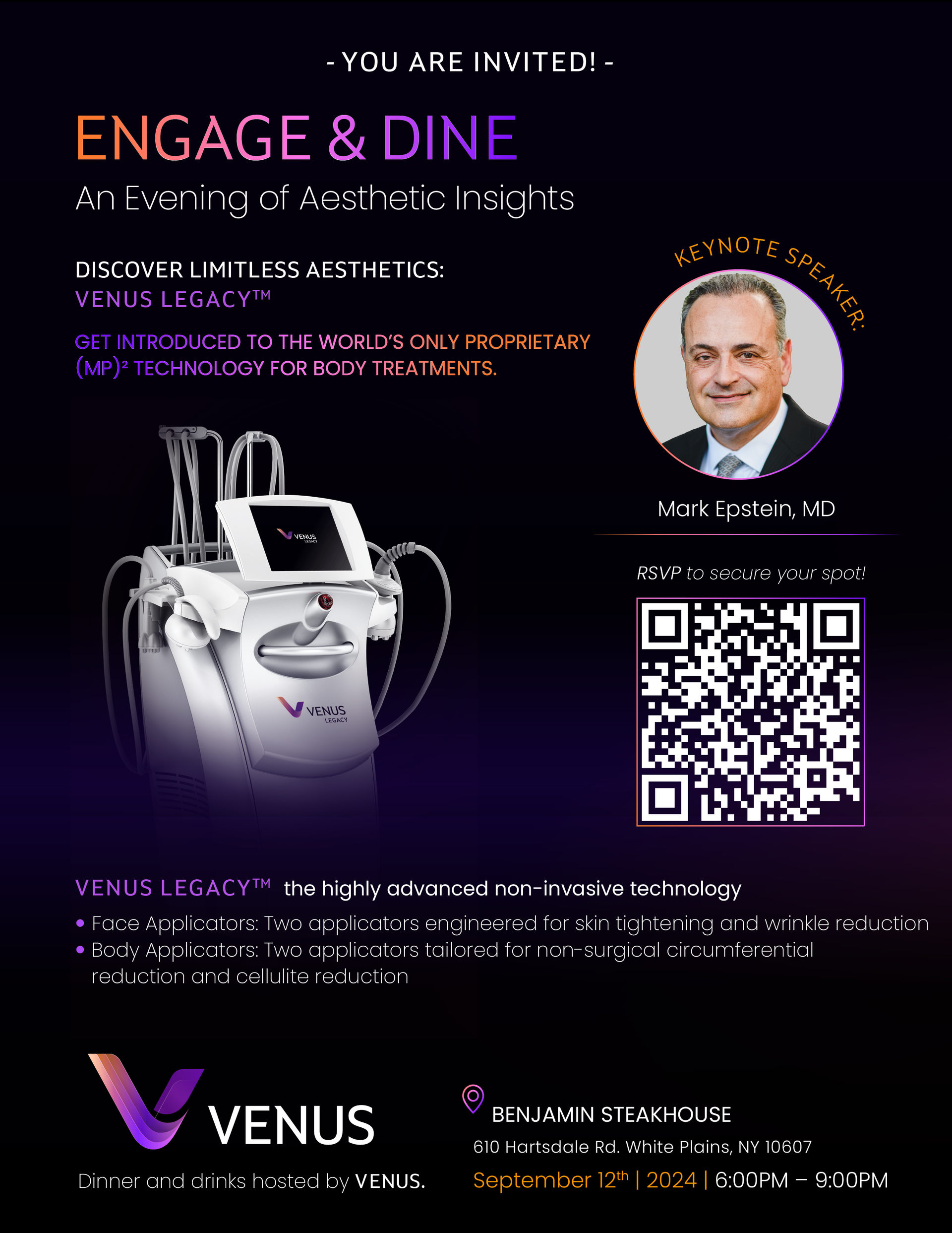 VENUS NEXThetics Dinner with Dr. Mark Epstein