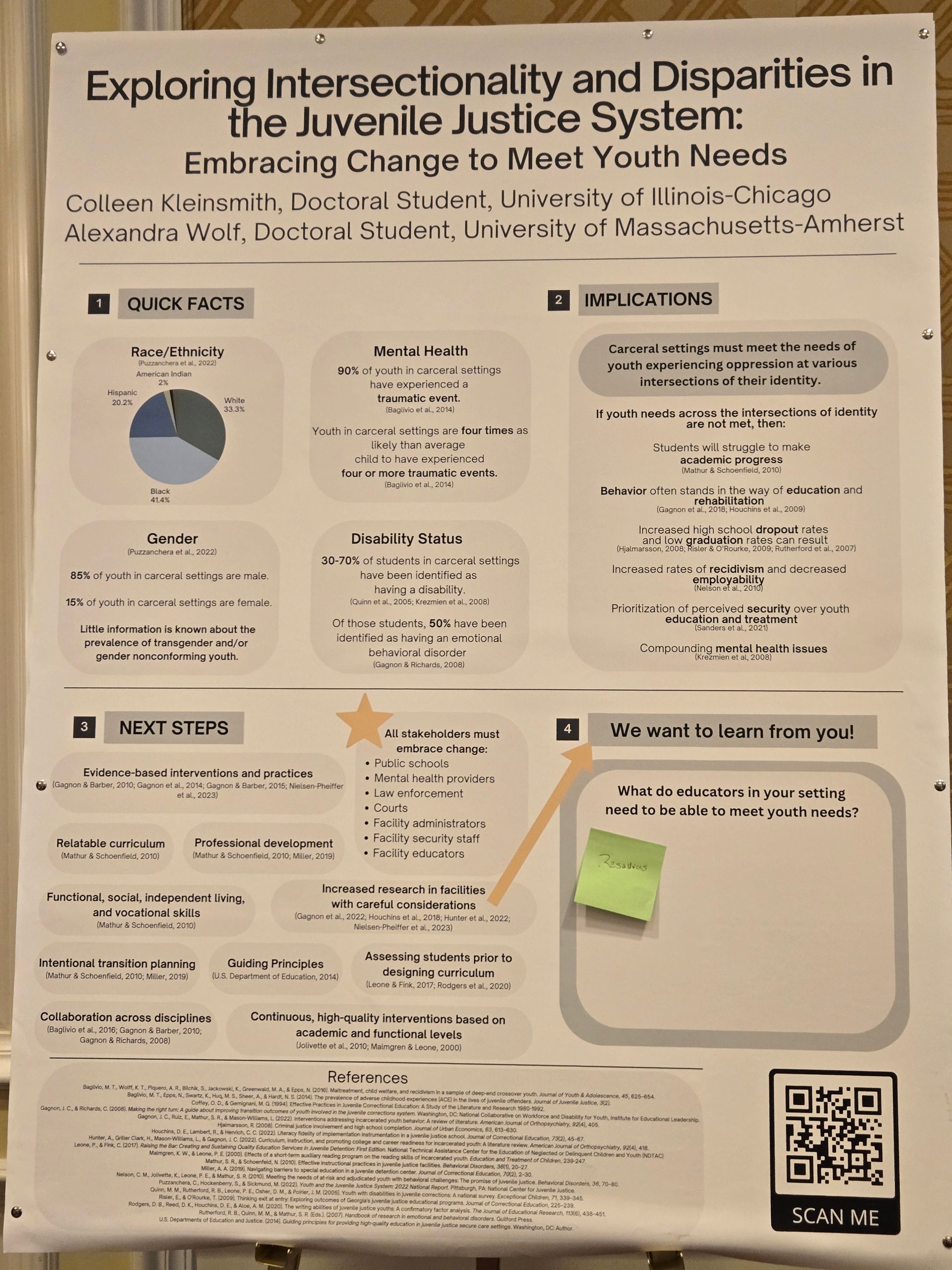 Poster Session — National Partnership for Juvenile Services