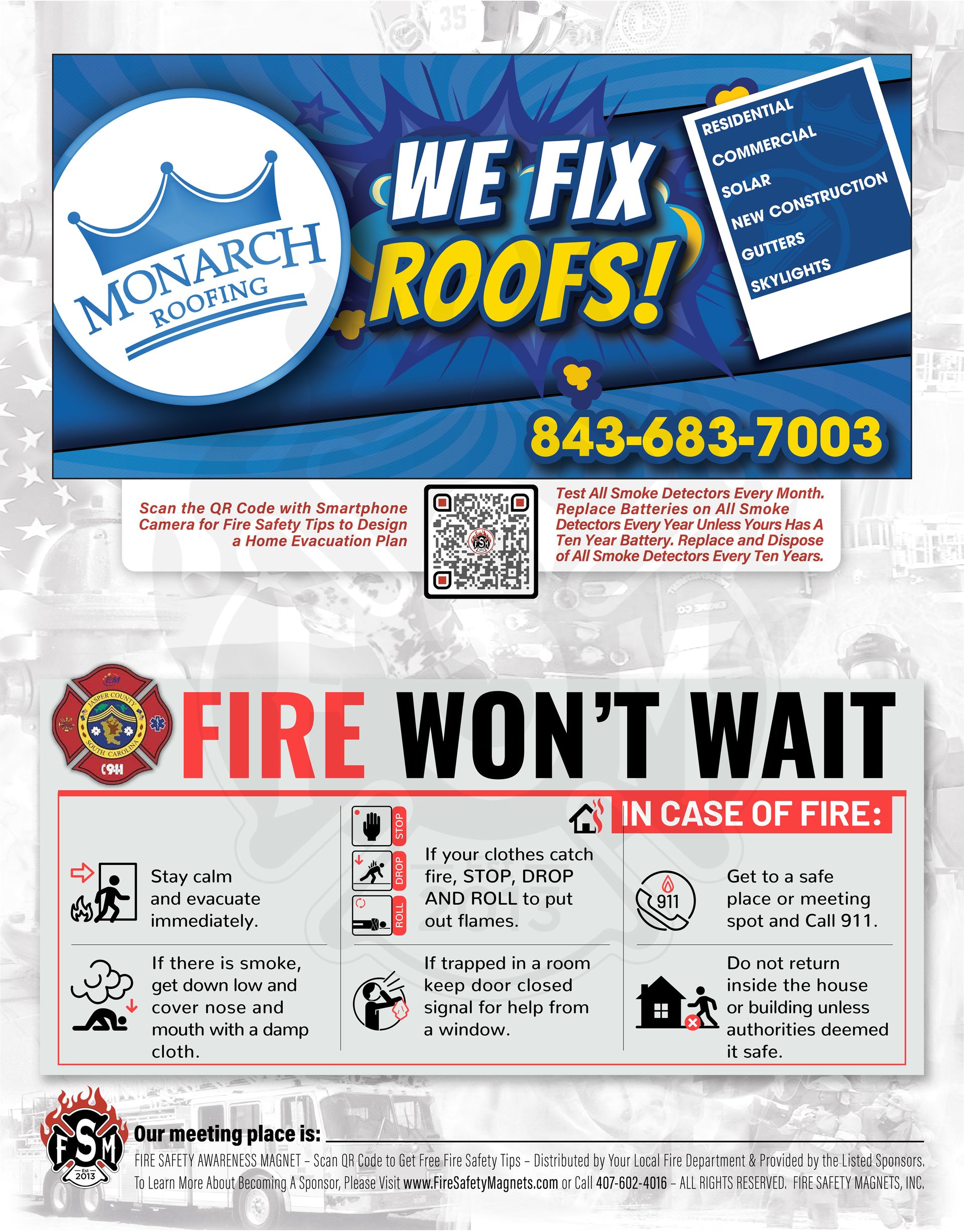 Fire Safety Magnets | Direct Promotional Products